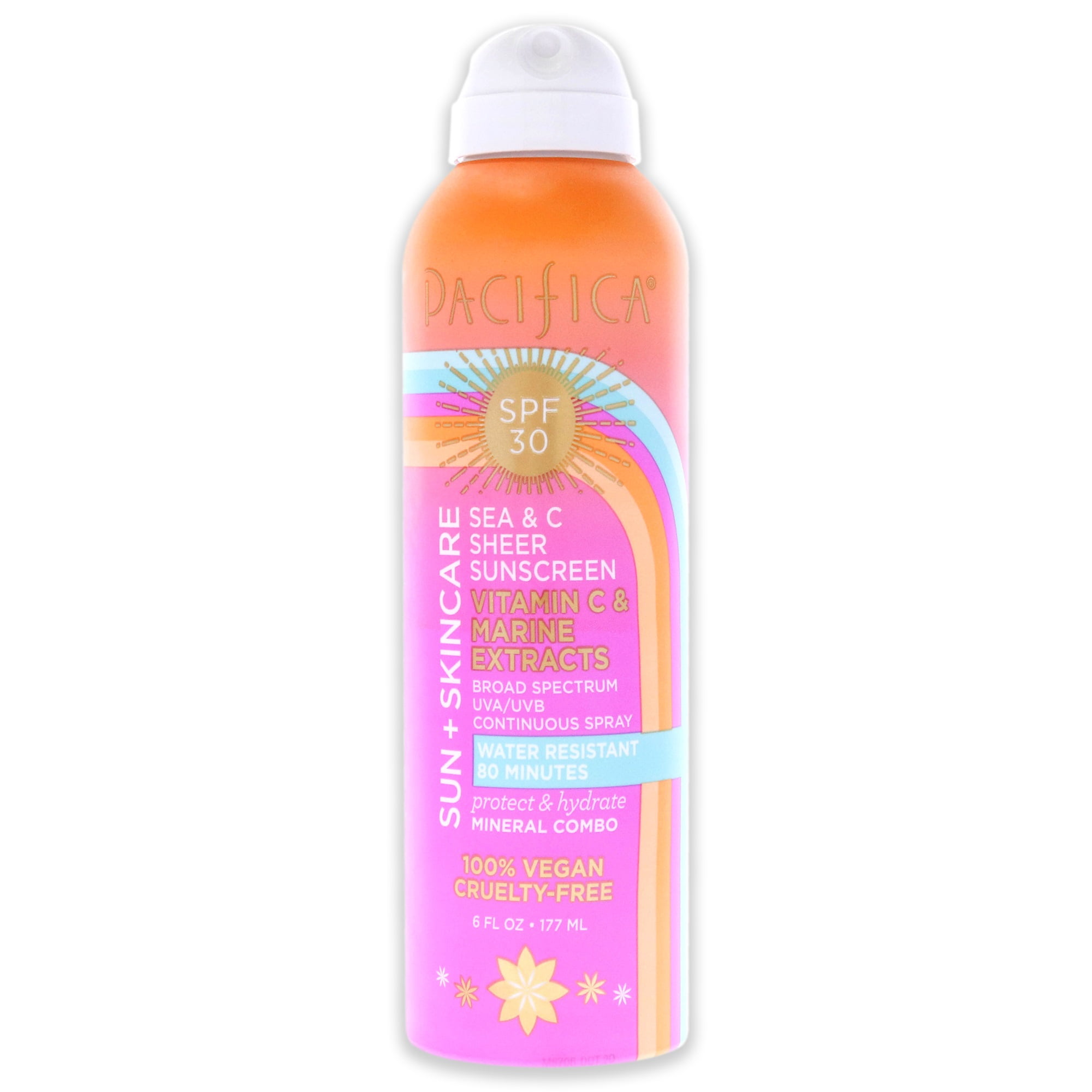 Sun Plus Skincare Sea and C Sheer Sunscreen Spray SPF 30 by Pacifica ...