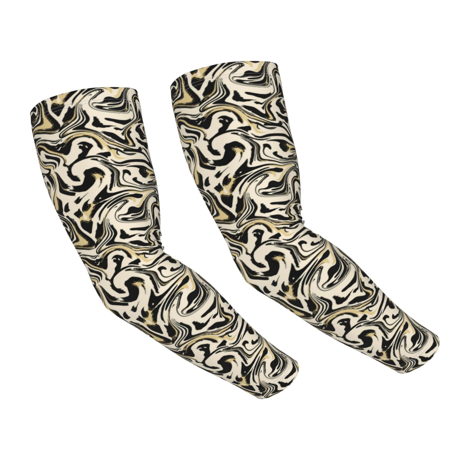Sun Protection Arm Sleeves For Men Women, Abstract Black White ...