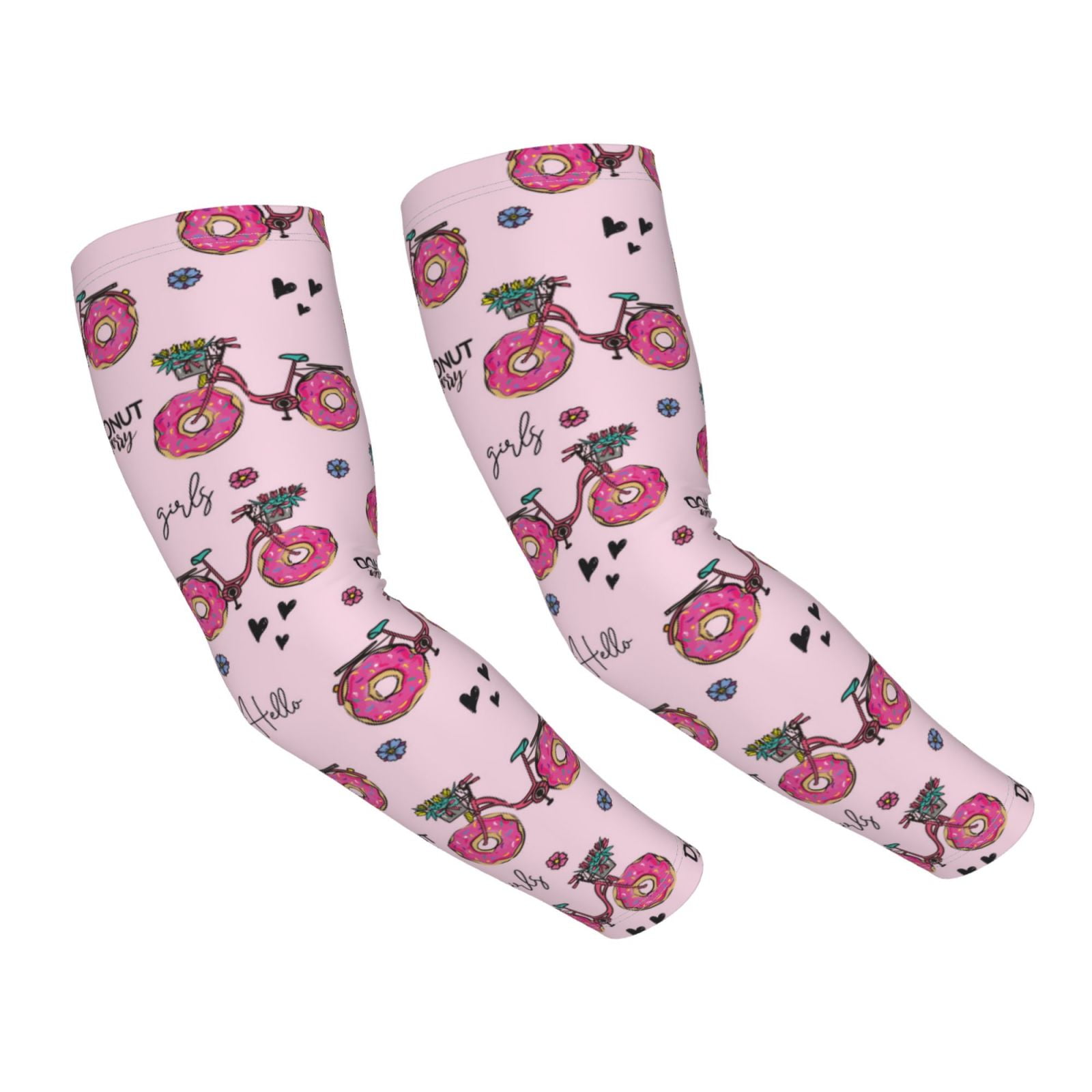 Sun Protection Arm Sleeves For Men Women, Bike With Donut Wheels ...