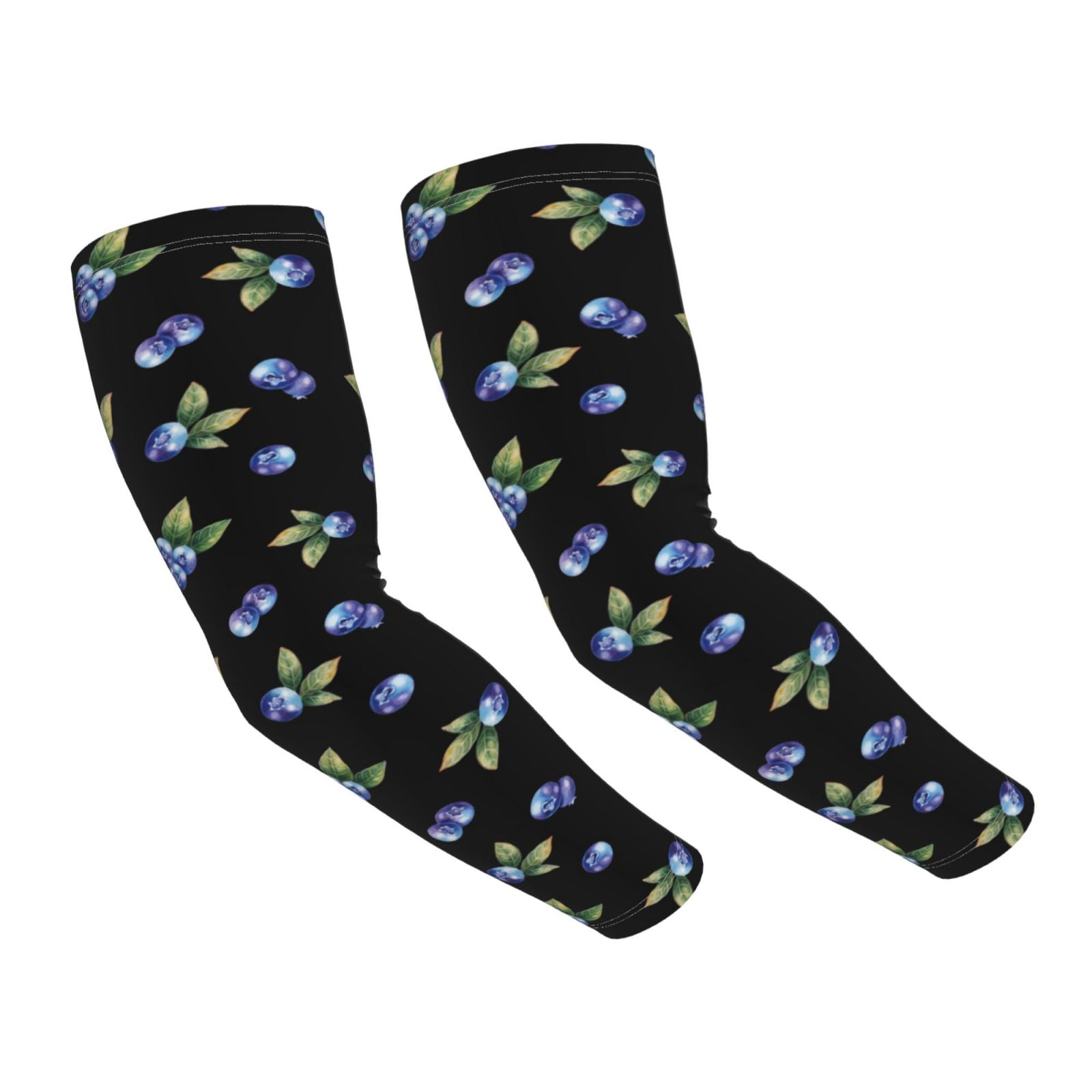 Sun Protection Arm Sleeves For Men Women, Blueberries Pattern Funny ...