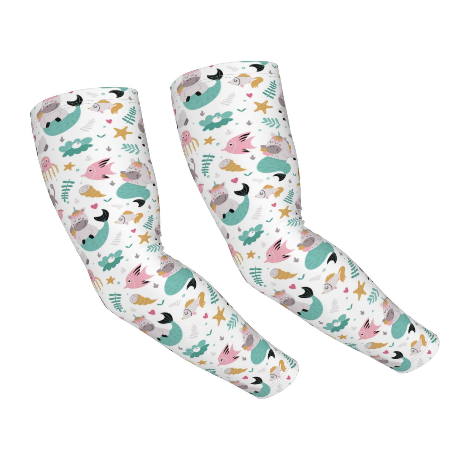 Sun Protection Arm Sleeves For Men Women, Cartoon Octopus Crab Sleeves ...