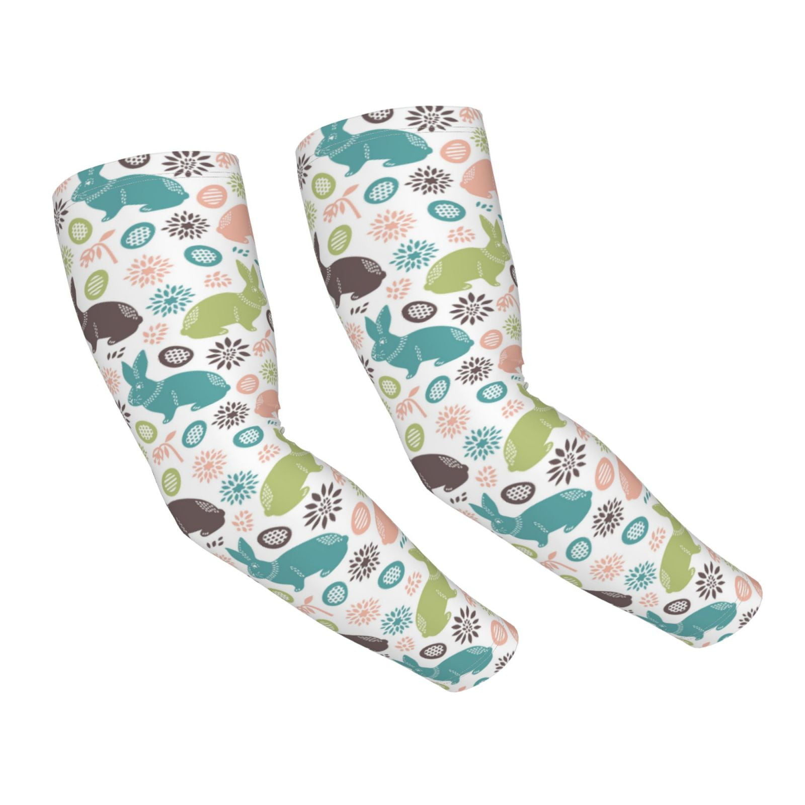Sun Protection Arm Sleeves For Men Women, Classic Cute Rabbit Plant ...