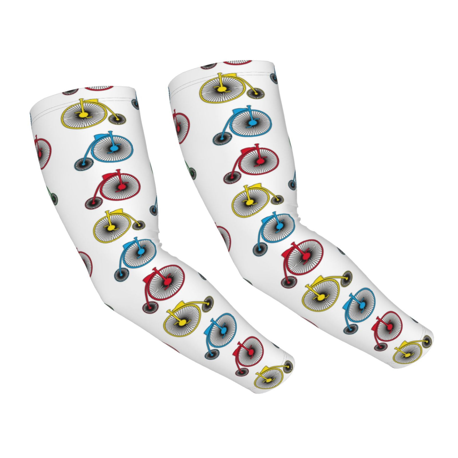 Sun Protection Arm Sleeves For Men Women, Colorful Penny Bike Sleeves ...