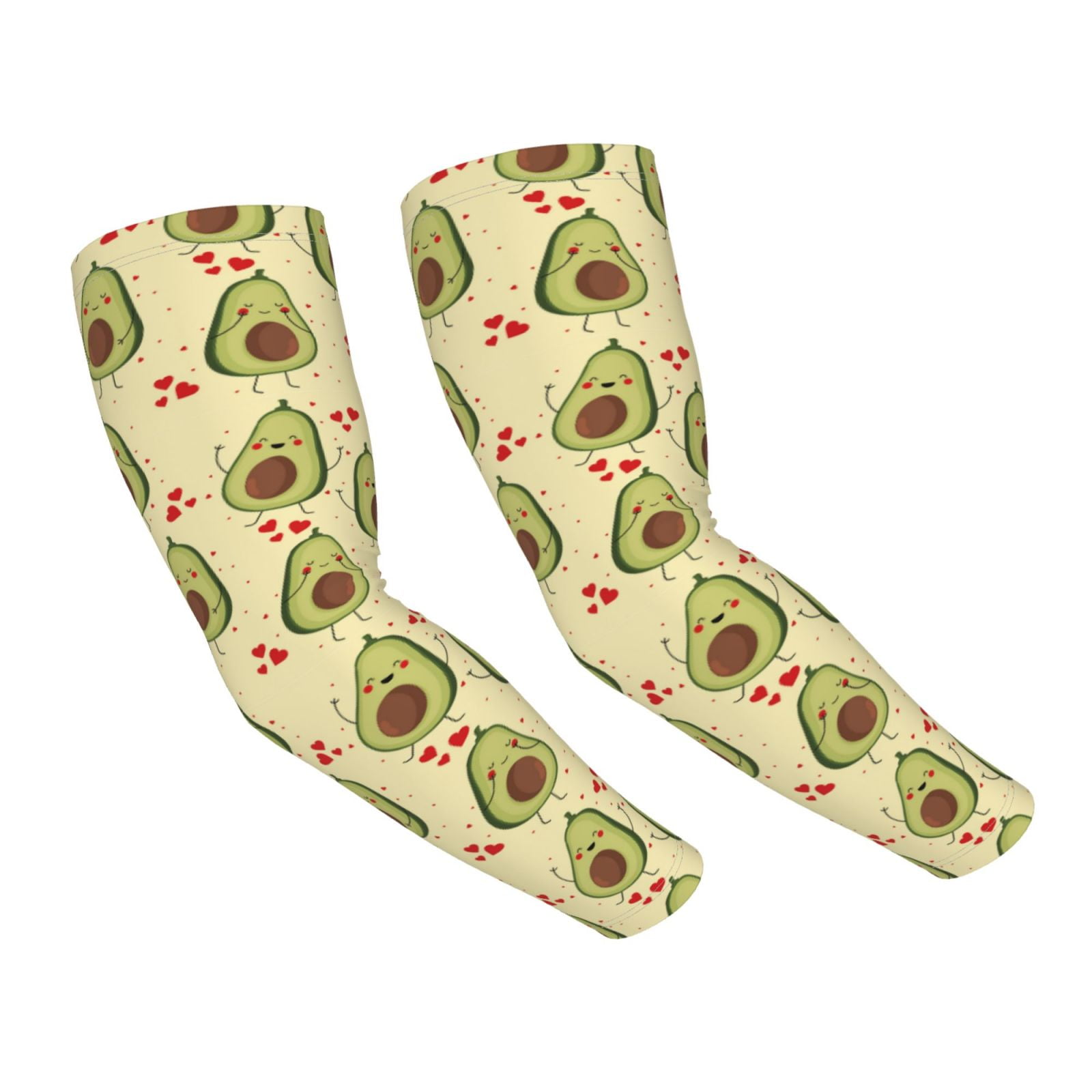 Sun Protection Arm Sleeves For Men Women, Cute Avocado Sweet Love ...