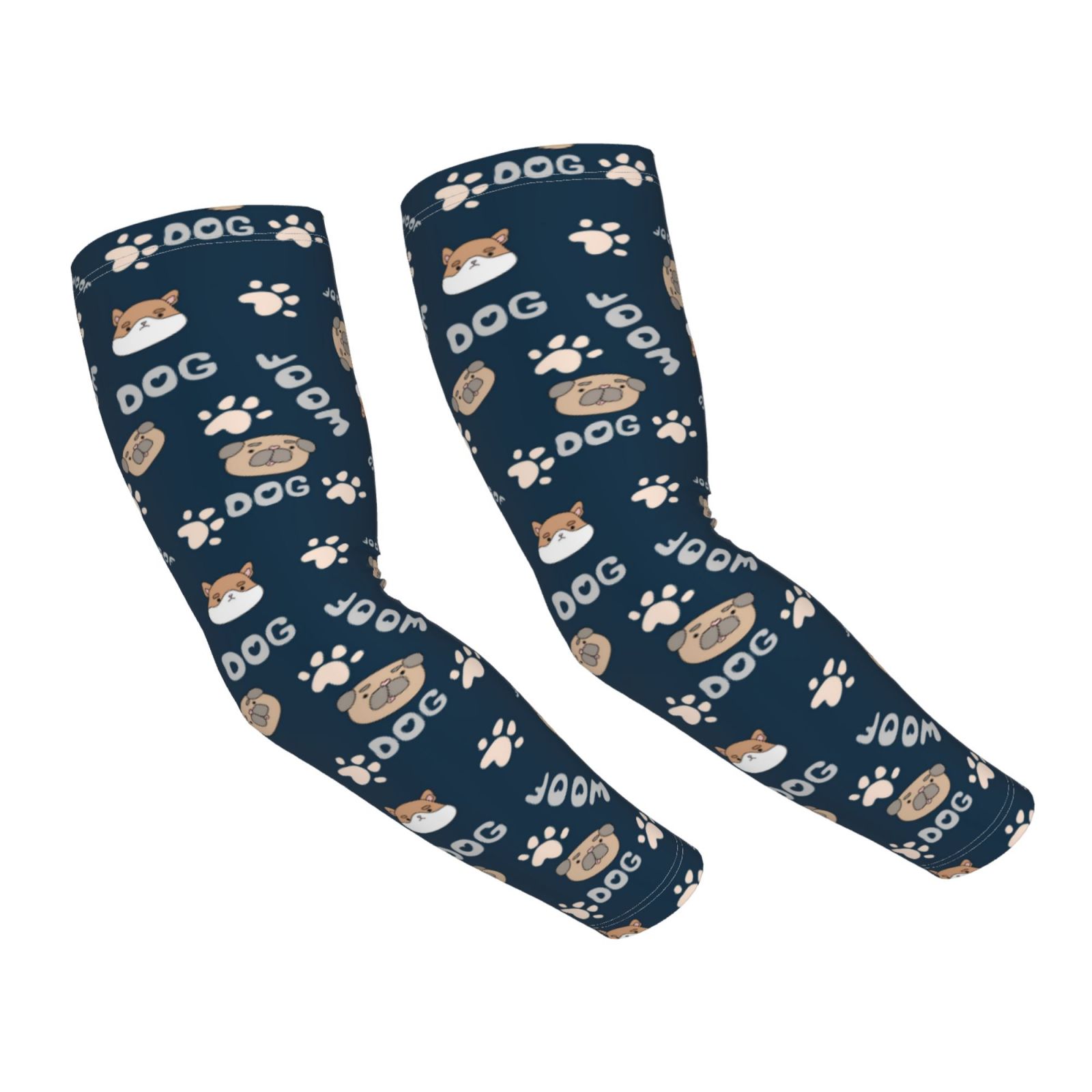 Sun Protection Arm Sleeves For Men Women, Cute Dog Puppy Woof Sleeves ...