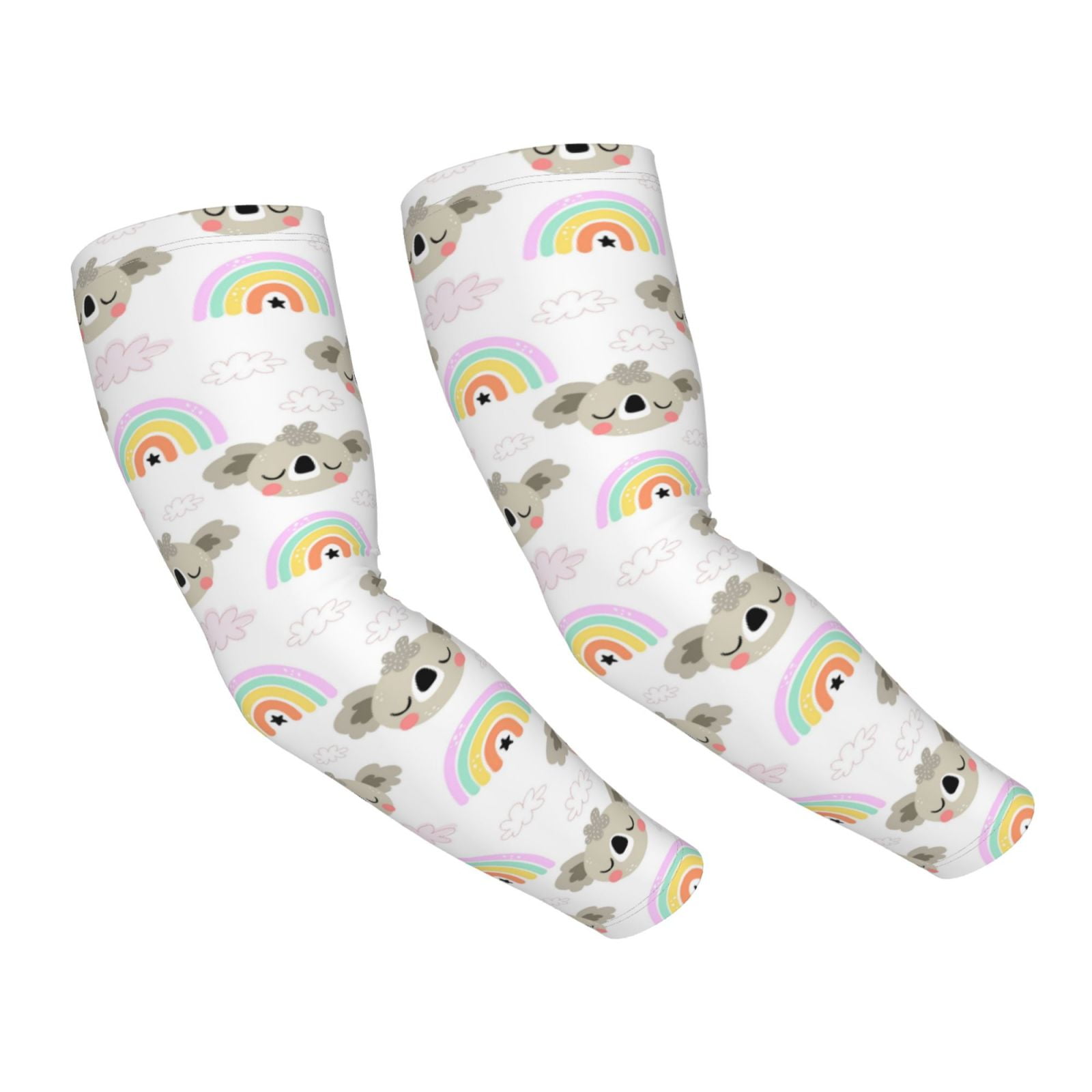 Sun Protection Arm Sleeves For Men Women, Cute Koala Rainbow Sleeves To ...