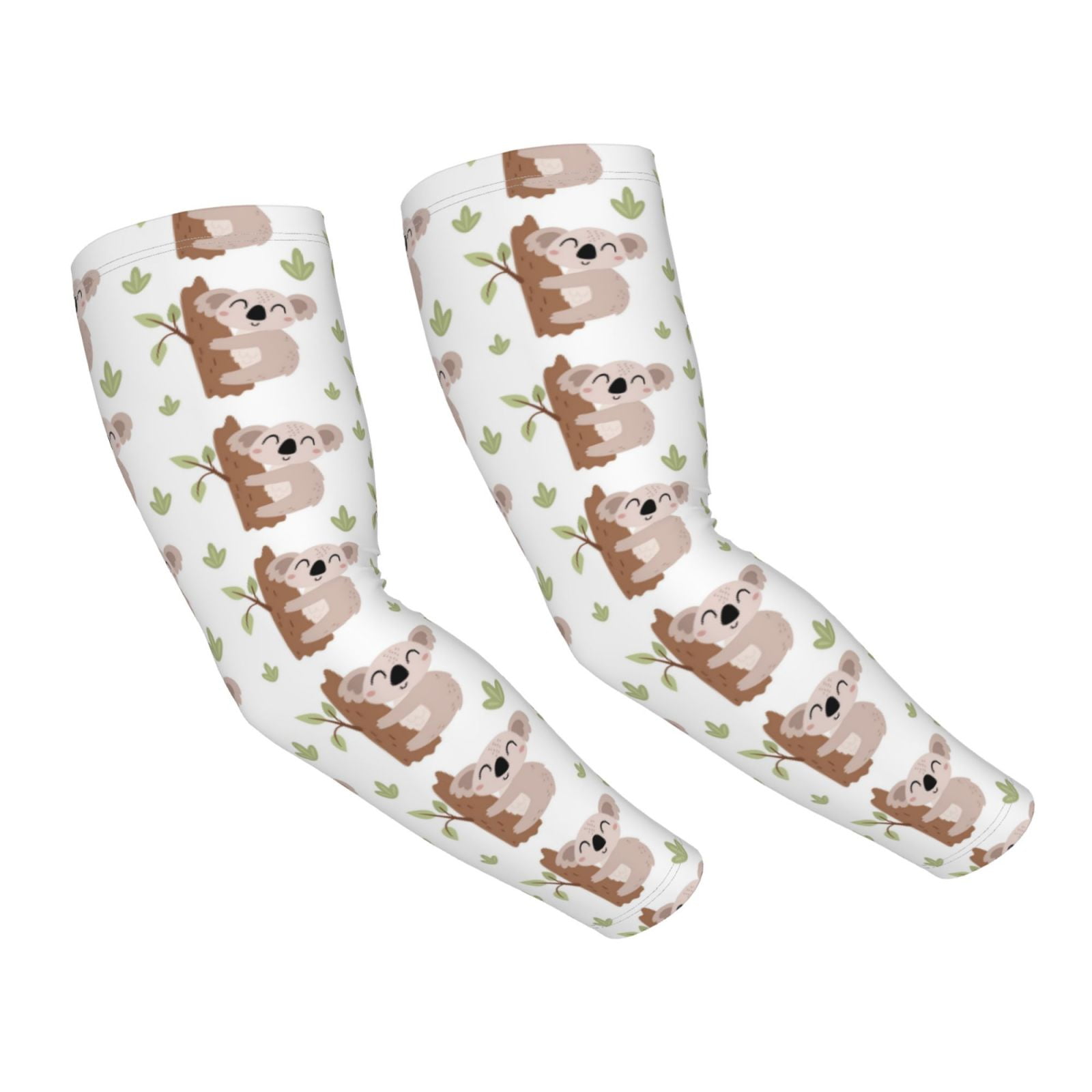 Sun Protection Arm Sleeves For Men Women, Cute Smiling Koala Sleeves To ...