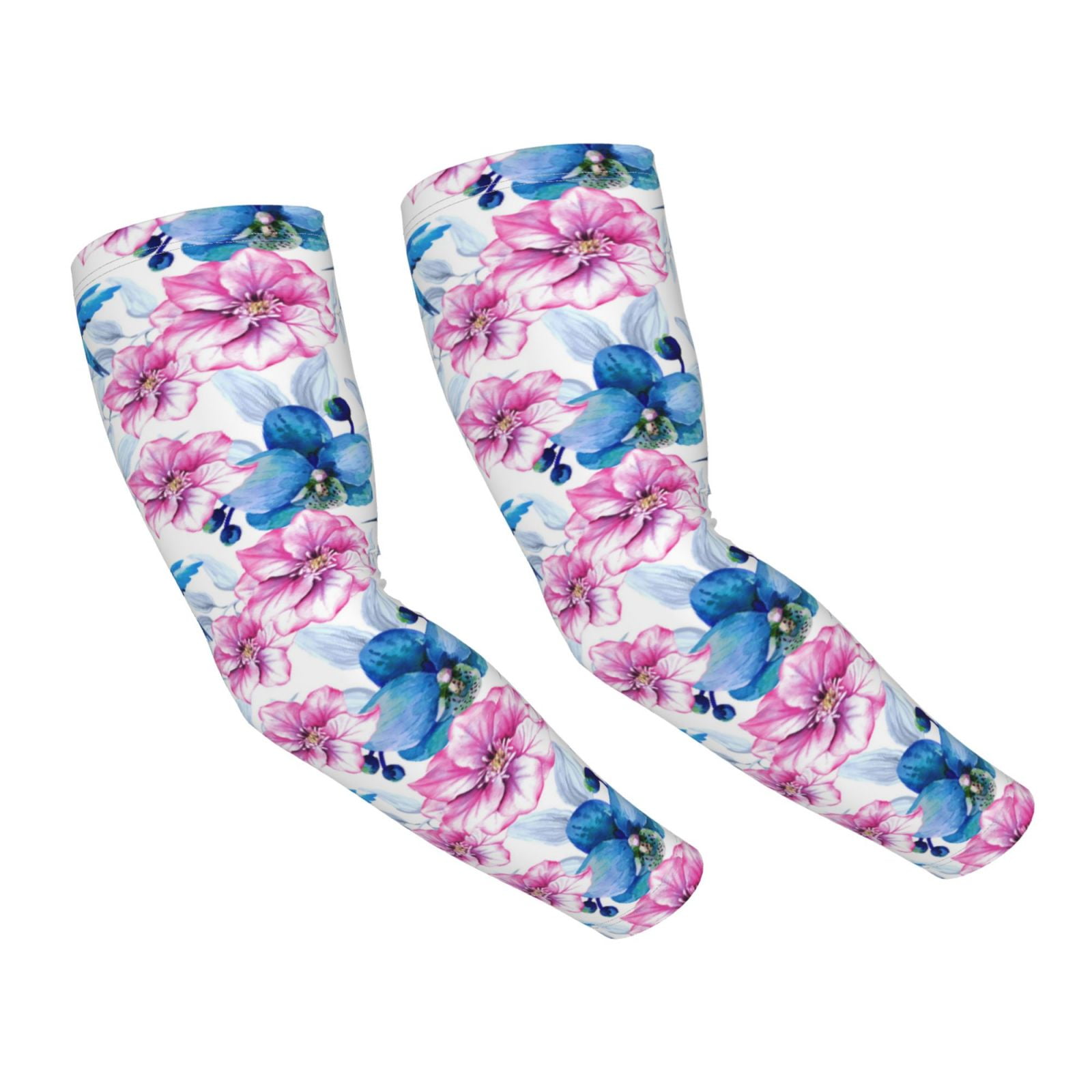 Sun Protection Arm Sleeves For Men Women, Hummingbird Flowers Sleeves ...