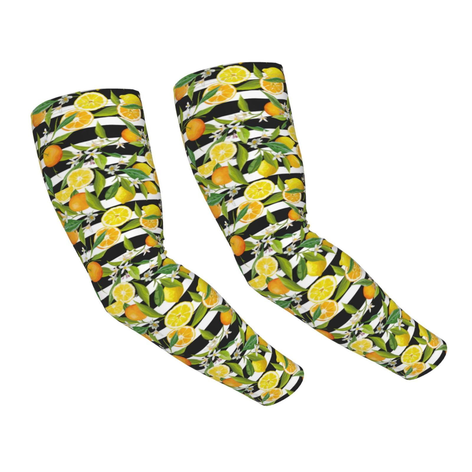 Sun Protection Arm Sleeves For Men Women, Orange And Lemon Sleeves To ...
