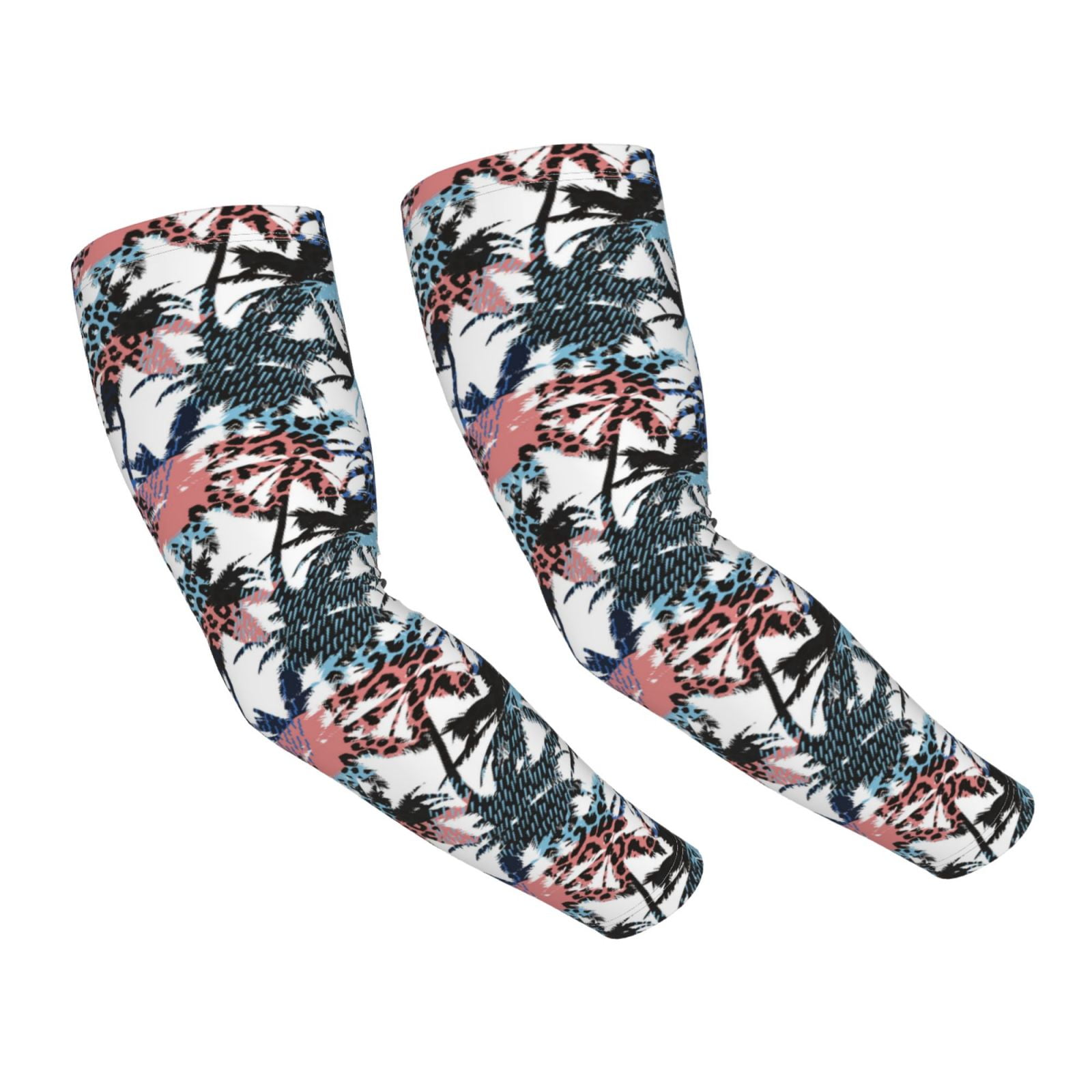 Sun Protection Arm Sleeves For Men Women, Palm Tree Doodle Sleeves To ...
