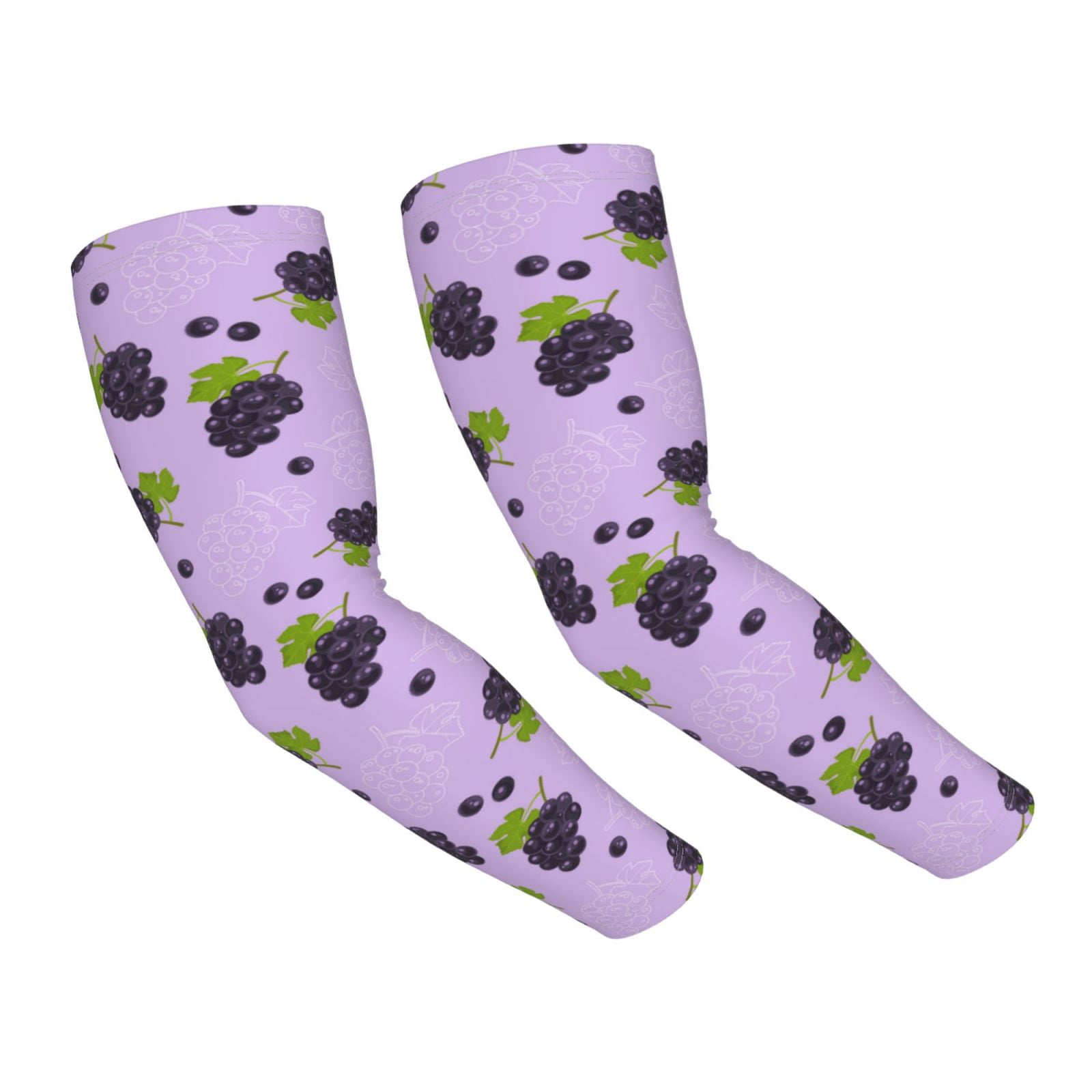 Sun Protection Arm Sleeves For Men Women, Purple Grape Print A Sleeves ...