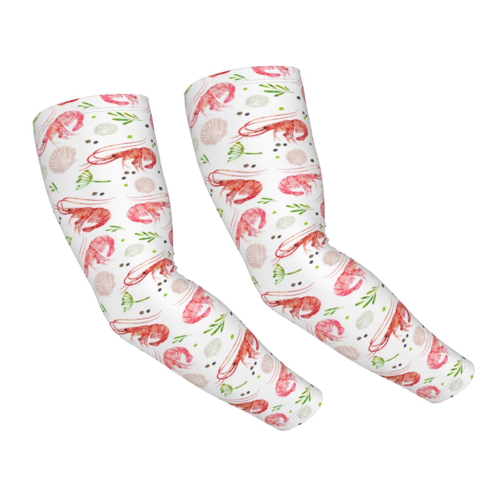Sun Protection Arm Sleeves For Men Women, Shrimp Shells Seaweed Sleeves ...