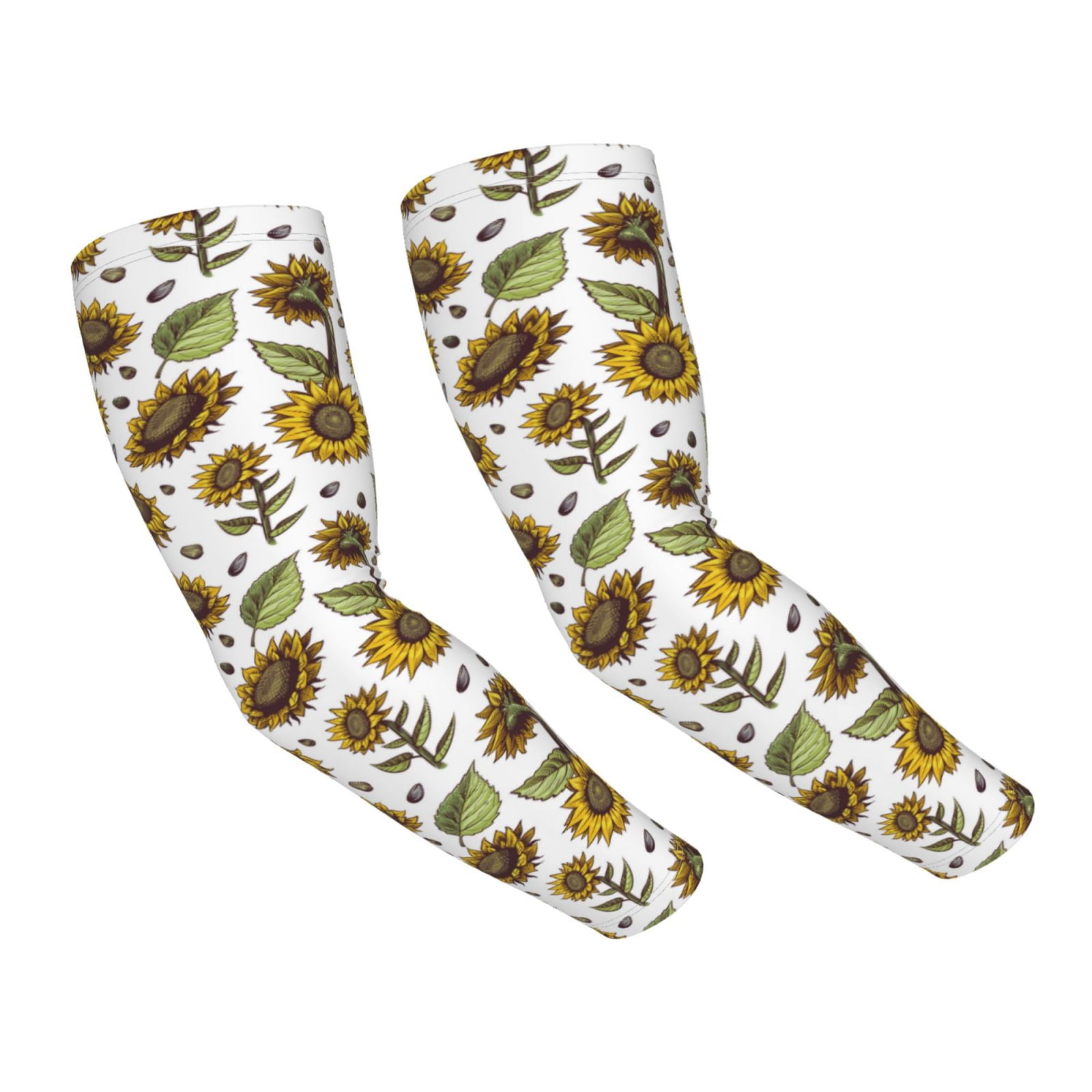 Sun Protection Arm Sleeves For Men Women, Sunflower_A Sleeves To Cover ...