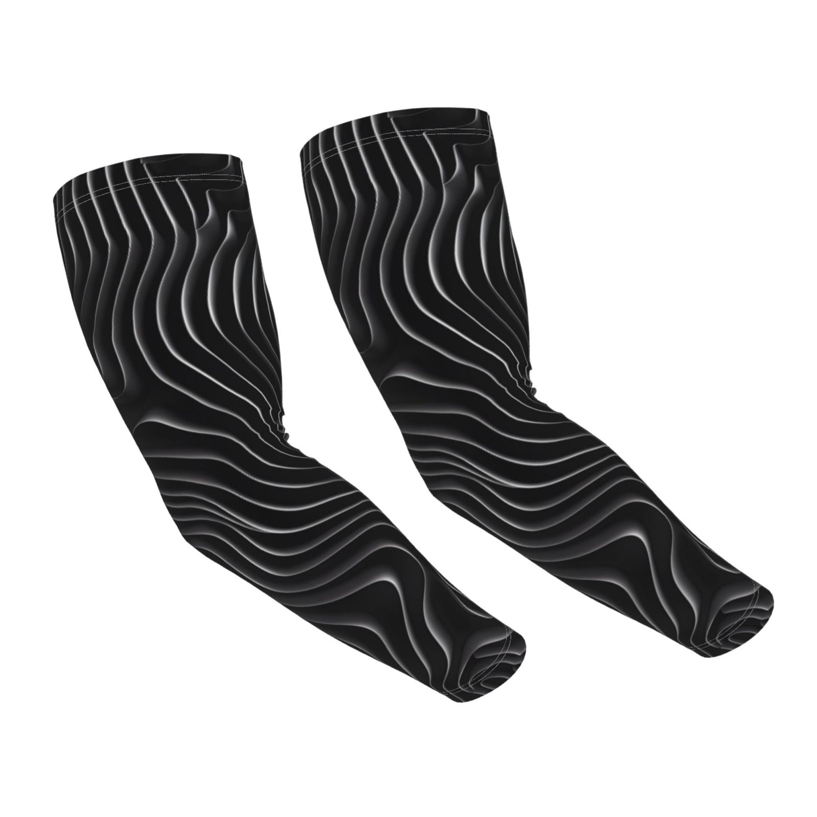 Sun Protection Arm Sleeves for Men Women, Abstract Black And White ...