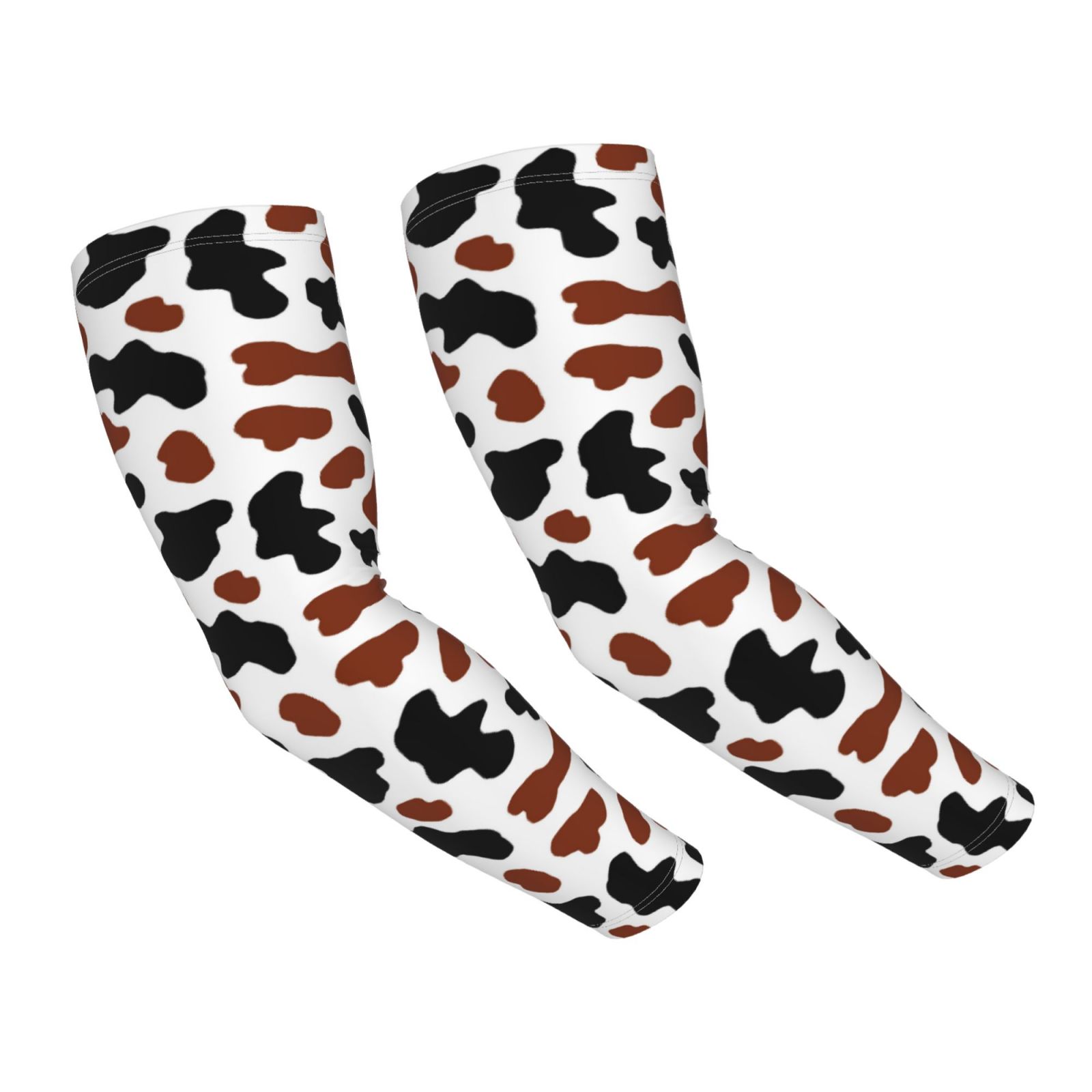 Sun Protection Arm Sleeves for Men Women, Cowboy black brown cow print ...