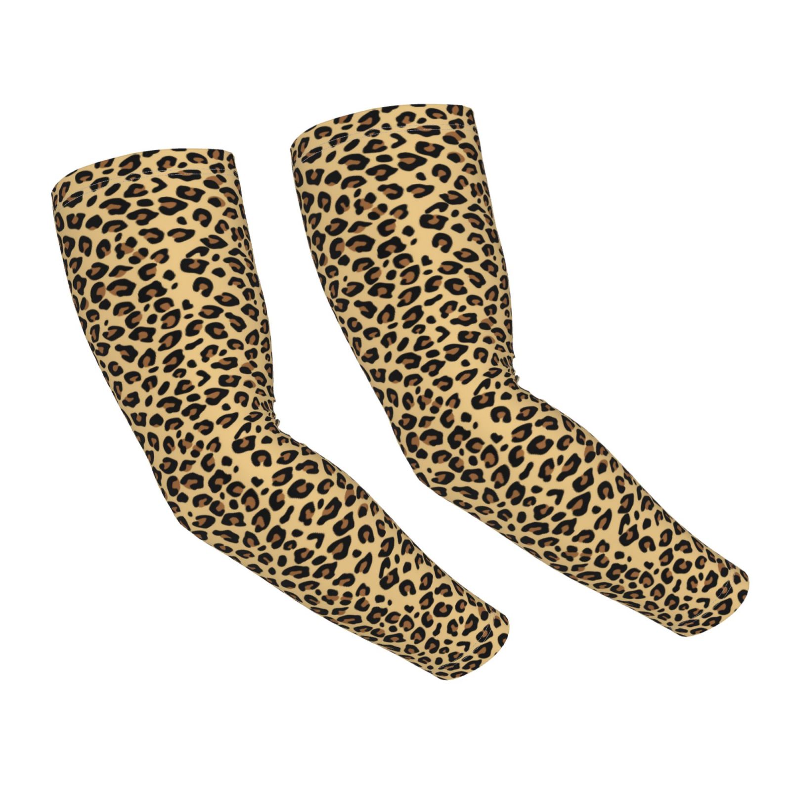 Sun Protection Arm Sleeves for Men Women, Leopard print trendy cool ...