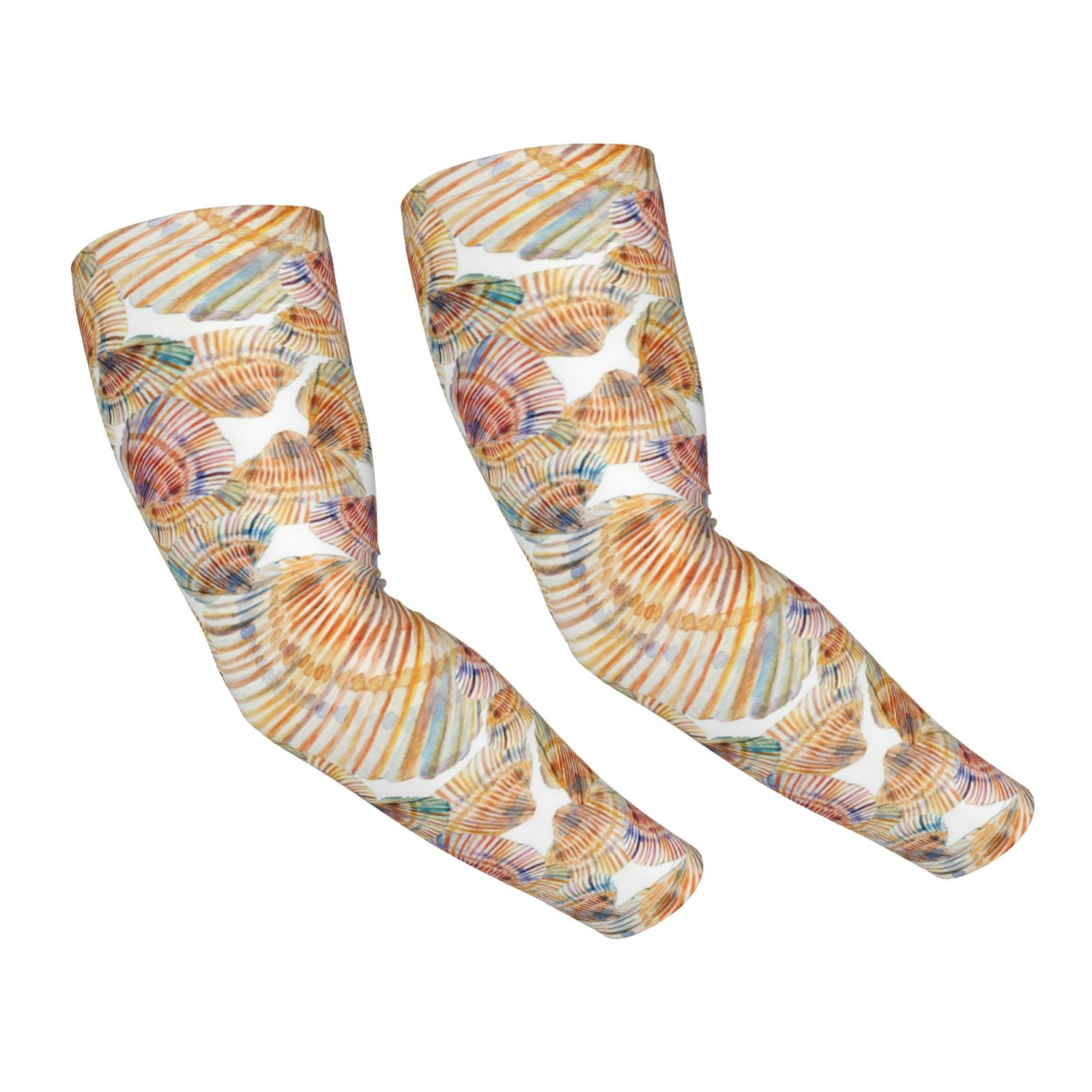 Sun Protection Arm Sleeves for Men Women, Seashells Sleeves to Cover ...