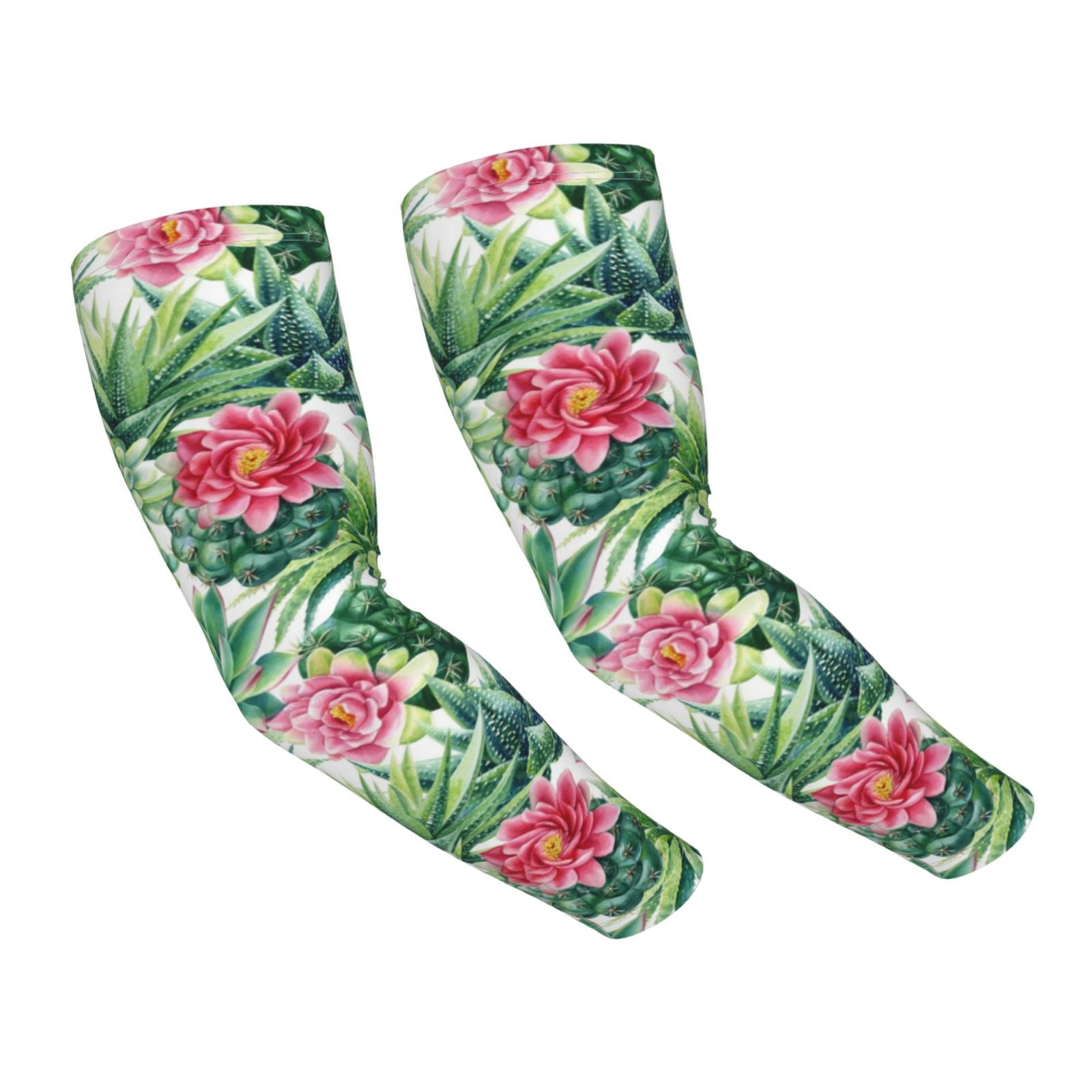 Sun Protection Arm Sleeves for Men Women, Succulents 1 Sleeves to Cover ...