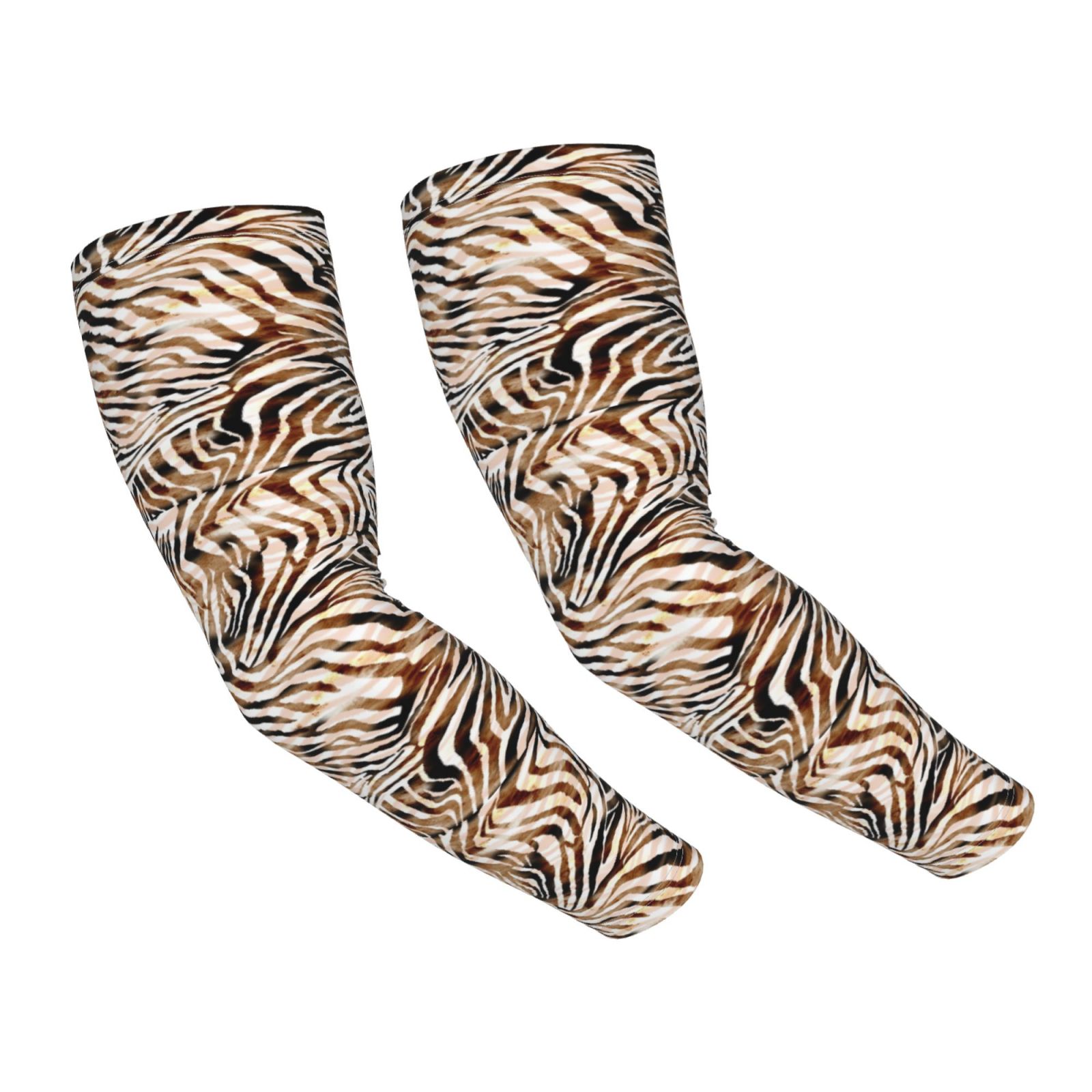 Sun Protection Arm Sleeves for Men Women, Watercolor Zebra Sleeves to ...