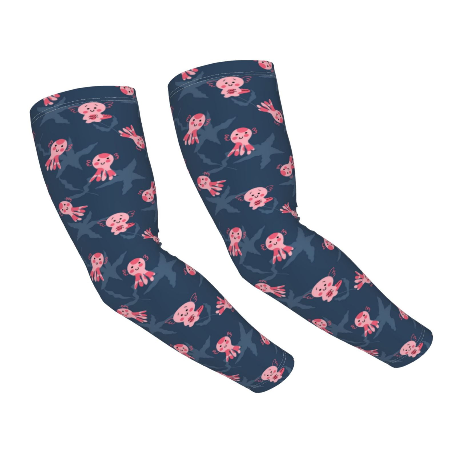 Sun Protection Arm Sleeves for Men Women, octopus Axolotl funny Sleeves ...