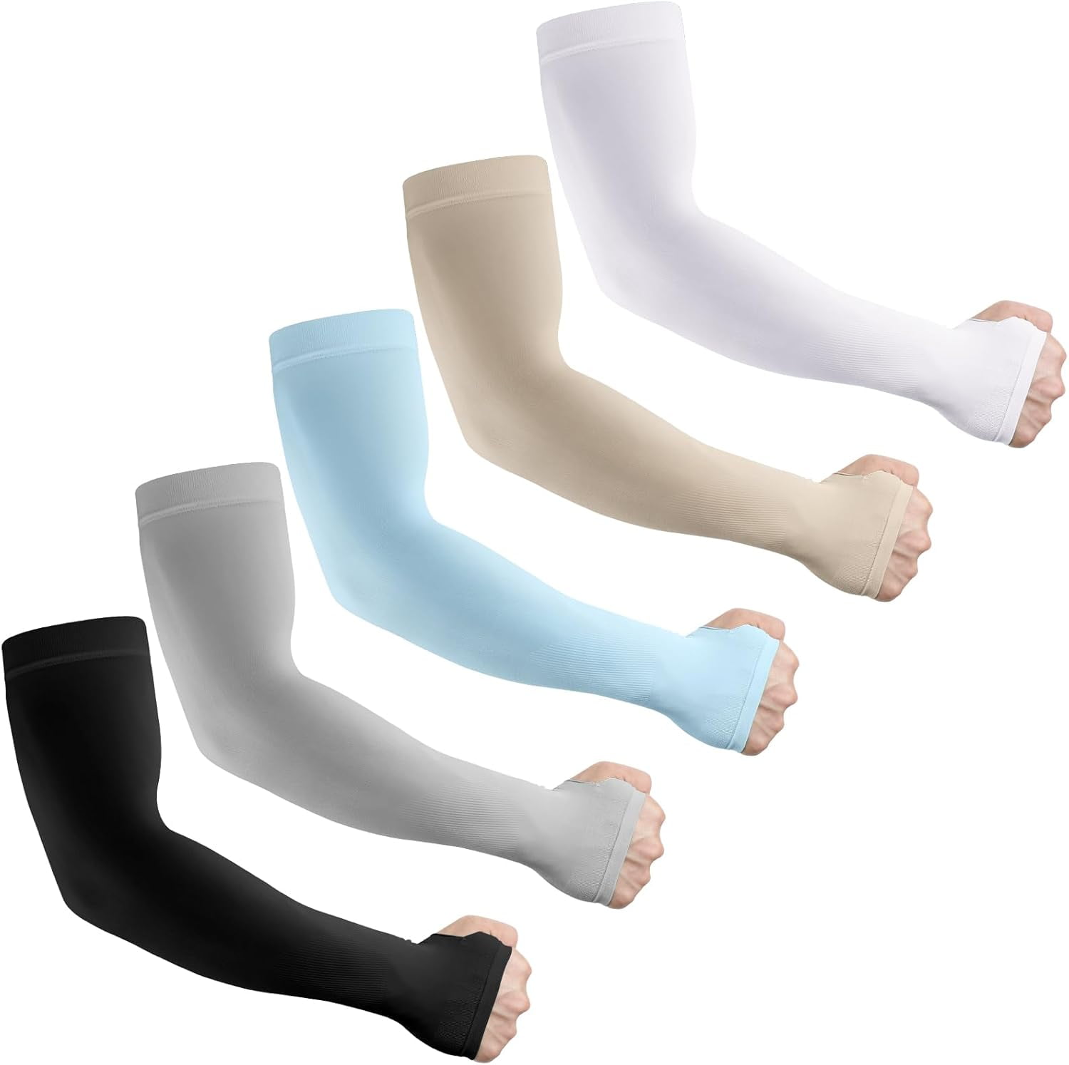 Sun Protection Cooling Arm Sleeves for Men &Women,Compression Sleeves ...