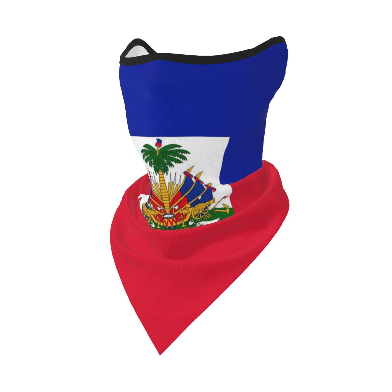Sun Protection Face Mask Neck Gaiter Windproof Scarf Haitian Flag ...