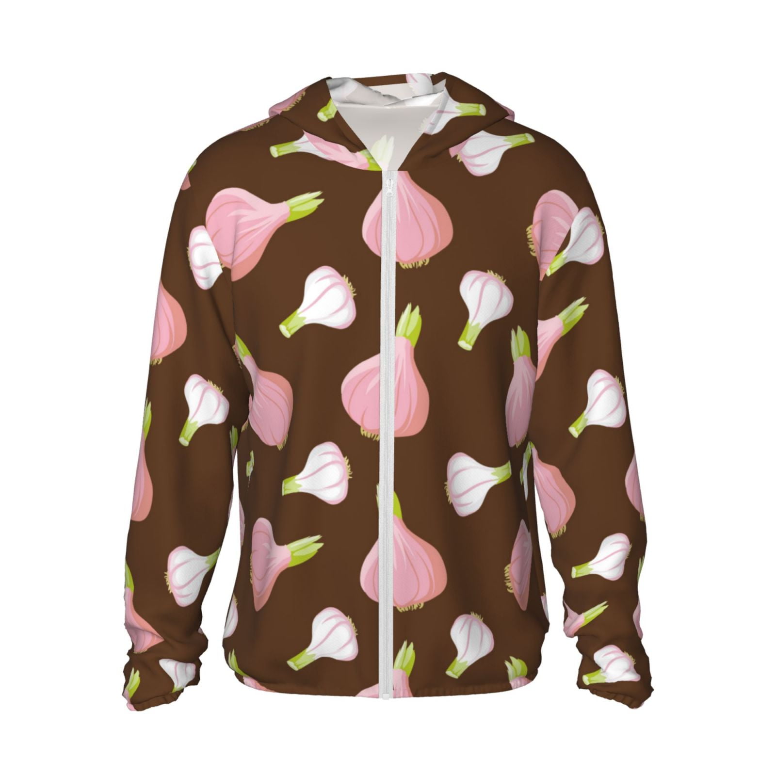 Sun Protection Hoodie Jacket, Cartoon Onion Pattern Sun Shirts For Men ...