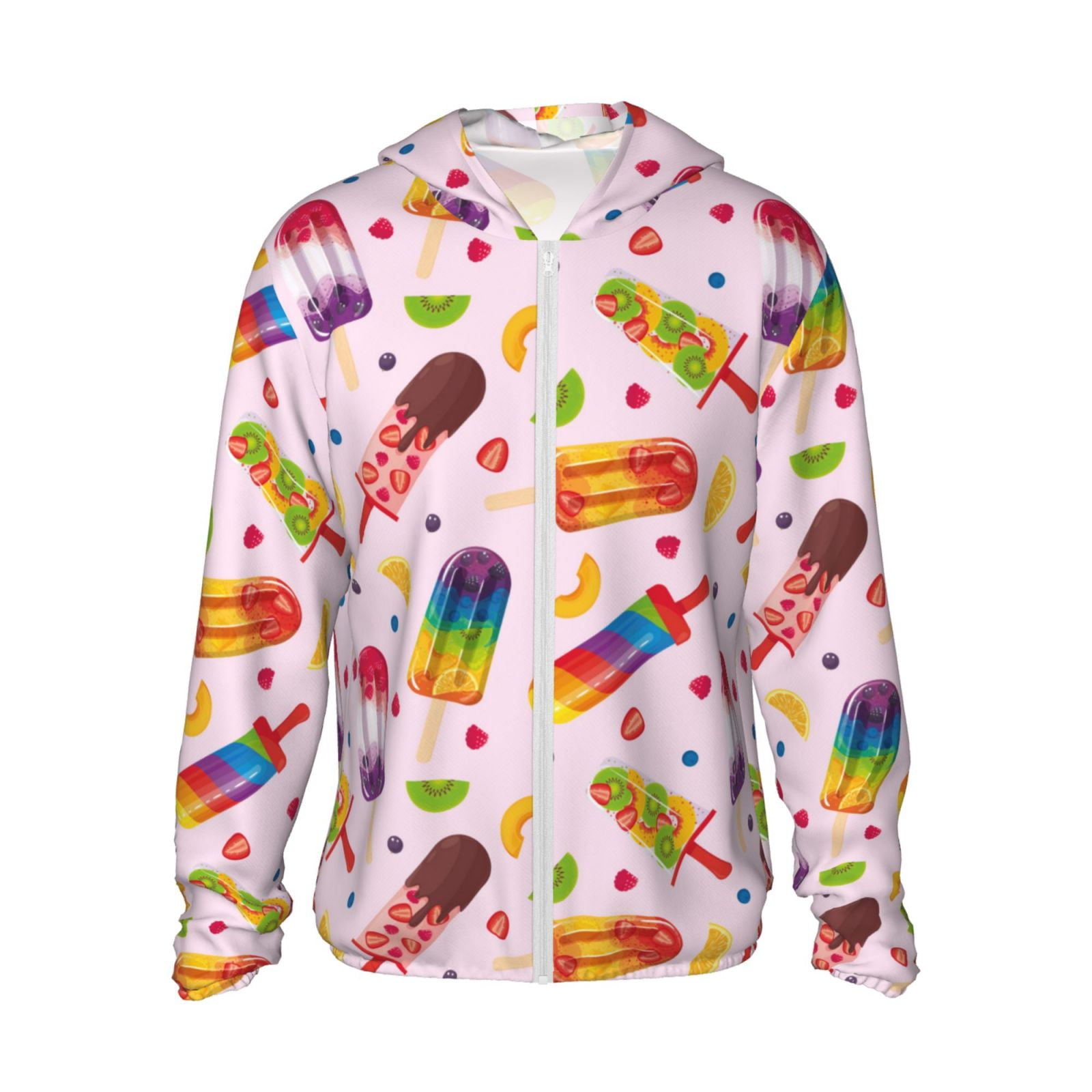Sun Protection Hoodie Jacket, Cartoon Popsicle Sun Shirts For Men Women ...