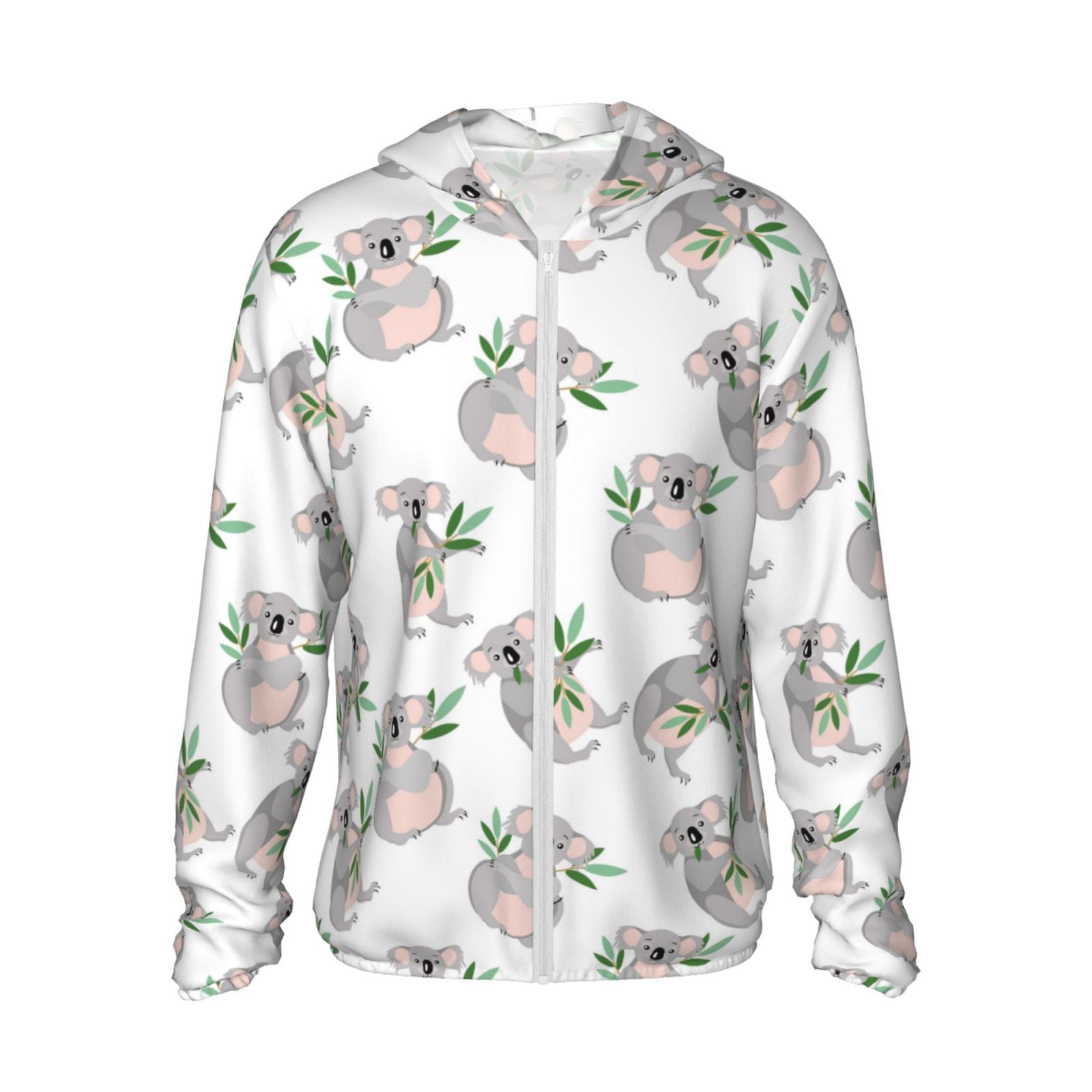 Sun Protection Hoodie Jacket, Pudgy Koala Sun Shirts For Men Women Long ...