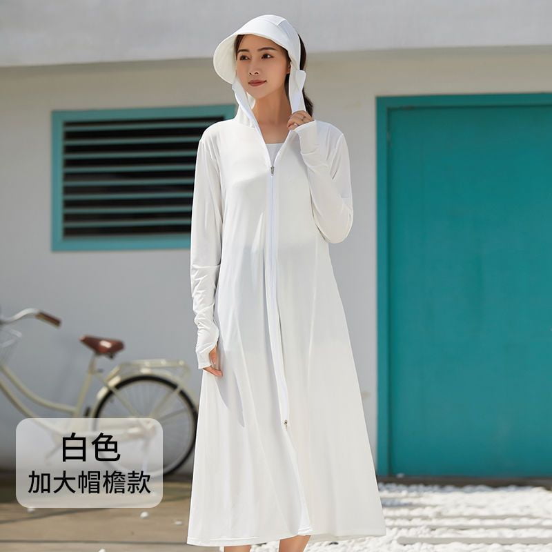 Sun Protection Jacket Women Long Coat Cover The Whole Body Sunscreen ...