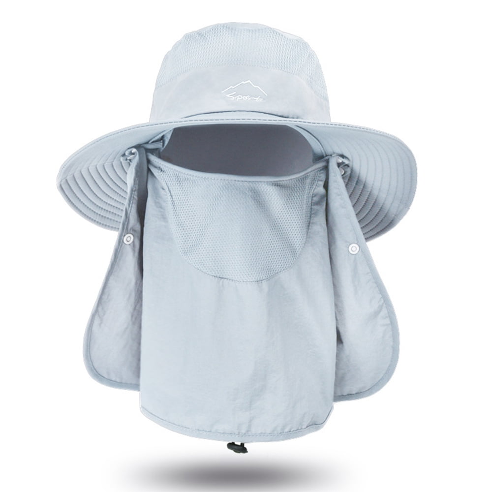 Sun Protection Neck Flap Hat With Removable Shawl - Walmart.com