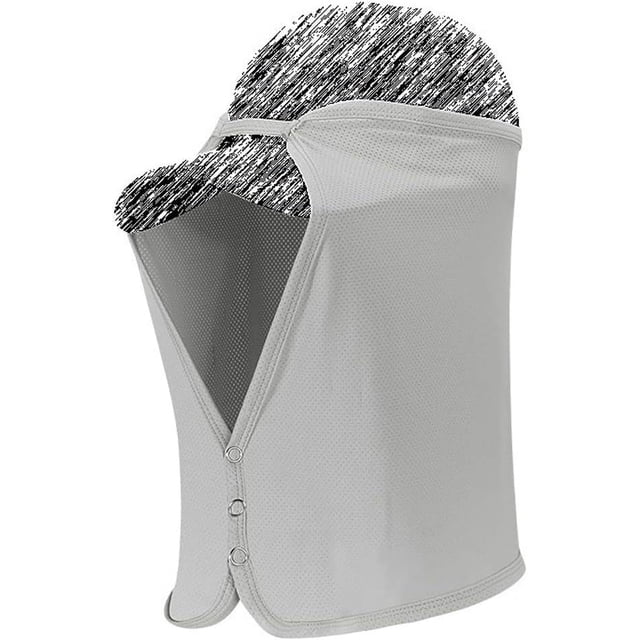 Sun Protection Neck Shade Mesh Cap Drape Elastic Cooling Face Covering ...