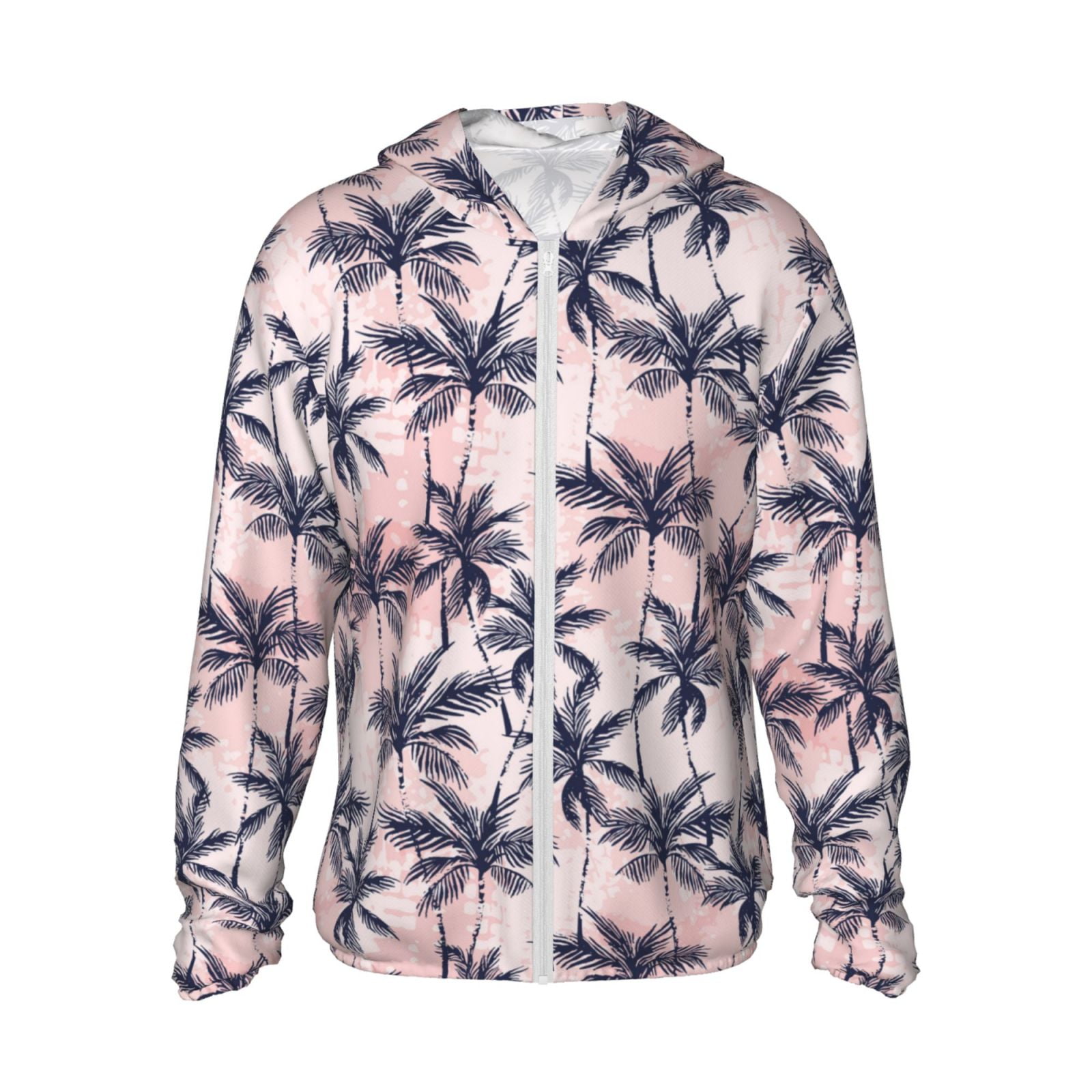 Sun Protection Shirts For Men/Women, Abstract Tropics Palm Trees Long Sleeve Fishing Outdoor ...