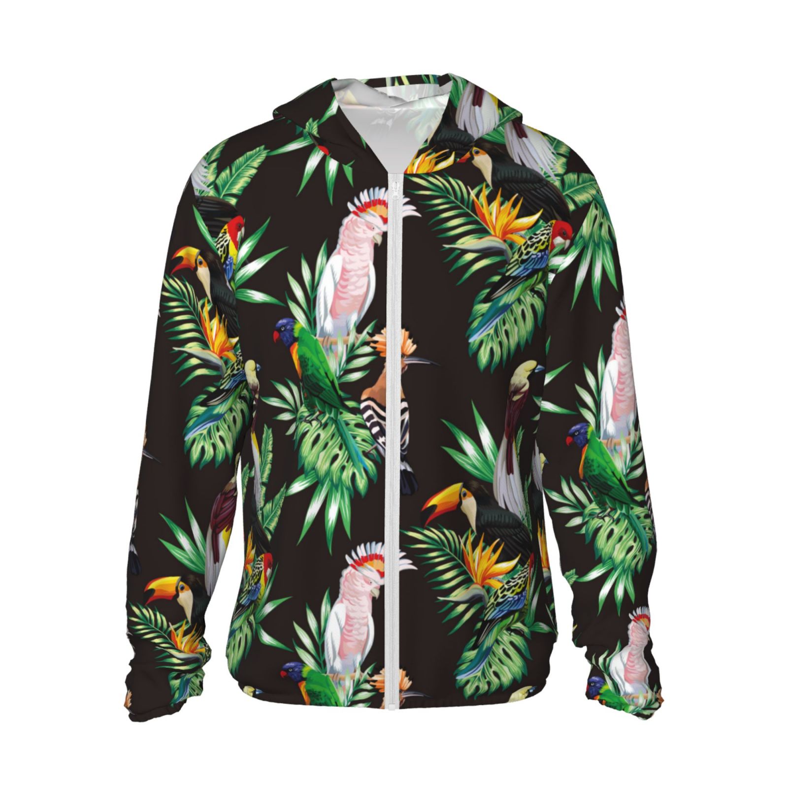 Sun Protection Shirts For Men/Women, Cartoon Cute Parrot Toucan Bird ...