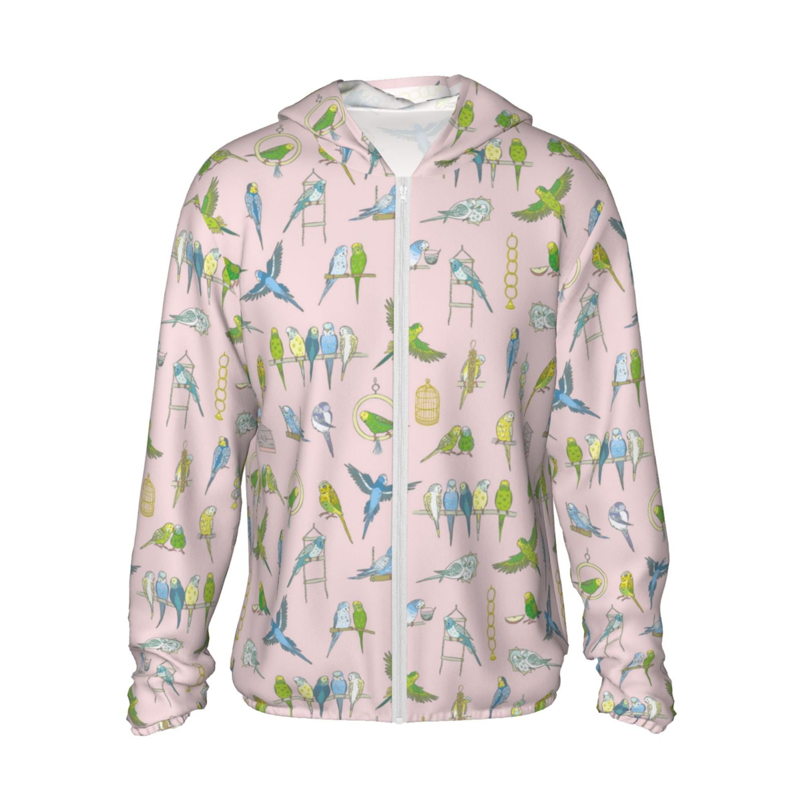Sun Protection Shirts For Men/Women, Cartoon Cute Parrots Long Sleeve ...