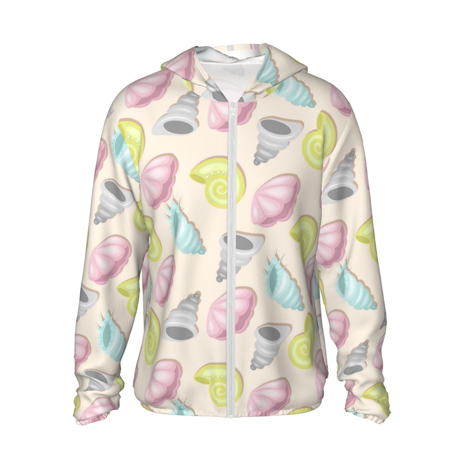 Sun Protection Shirts For Men/Women, Conch Shells Print No.9038 Long ...