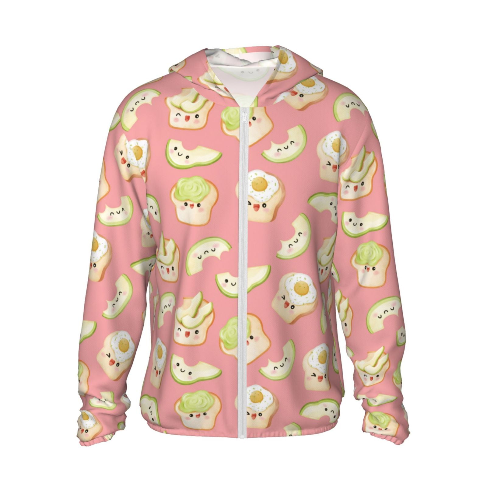 Sun Protection Shirts For Men/Women, Cute Avocado Bread Egg Long Sleeve ...