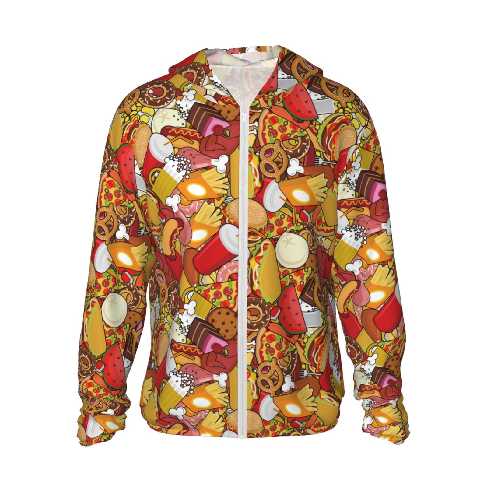 Sun Protection Shirts For Men/Women, Cute Food Cake Chicken Leg Donuts ...