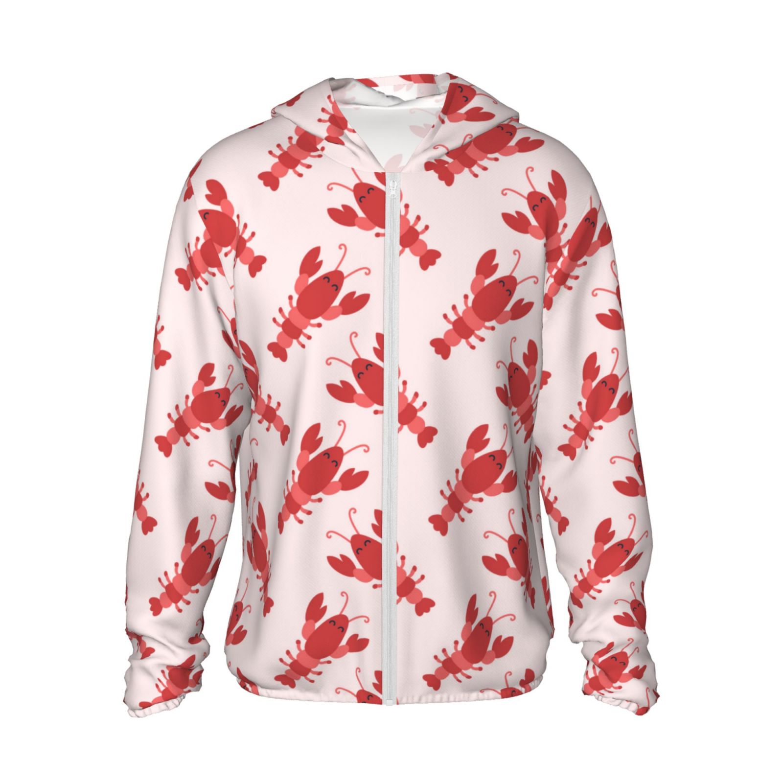 Sun Protection Shirts For Men/Women, Cute Red Cartoon Lobster Long ...