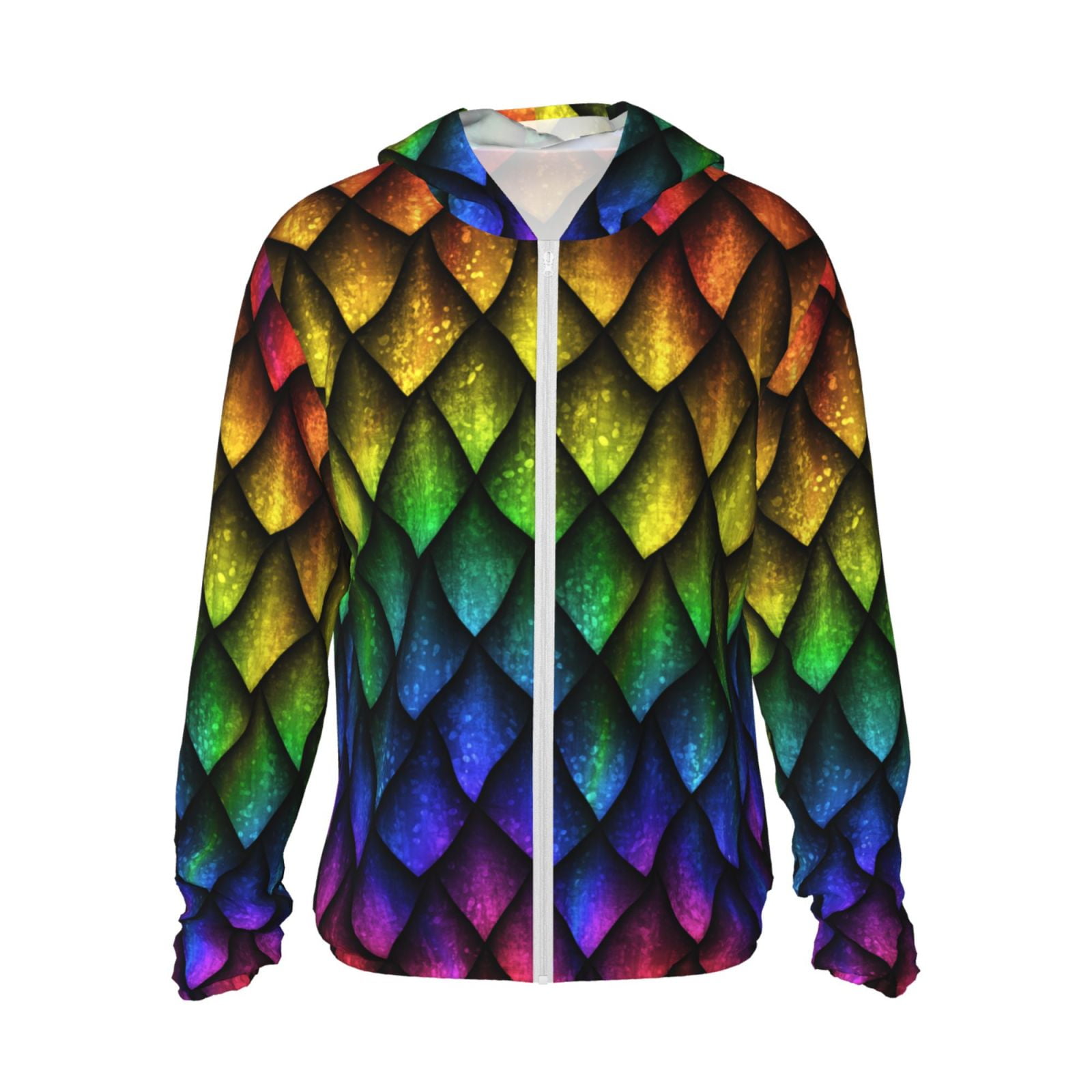 Sun Protection Shirts For Men/Women, Dragon Scales Long Sleeve Fishing ...