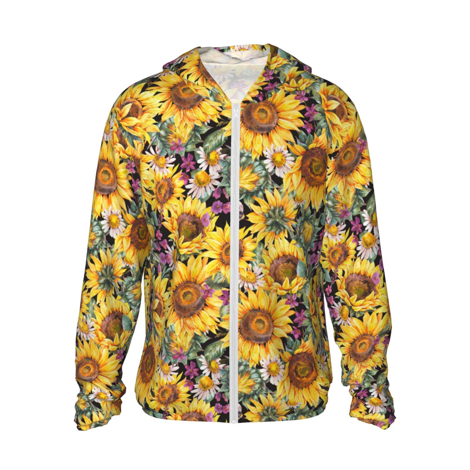 Sun Protection Shirts For Men/Women, Sunflowers Vintage Long Sleeve ...