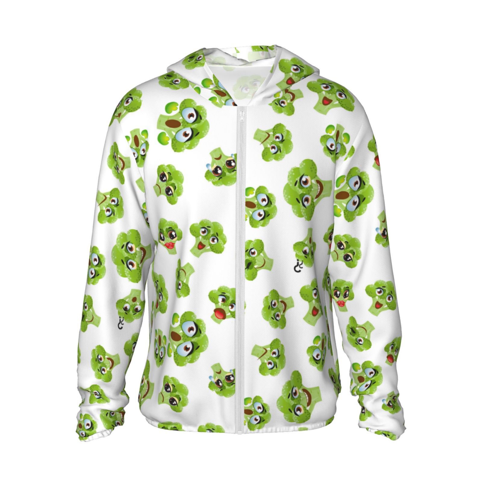 Sun Protection Shirts for Men/Women - Cute cartoon broccoli funny Long ...