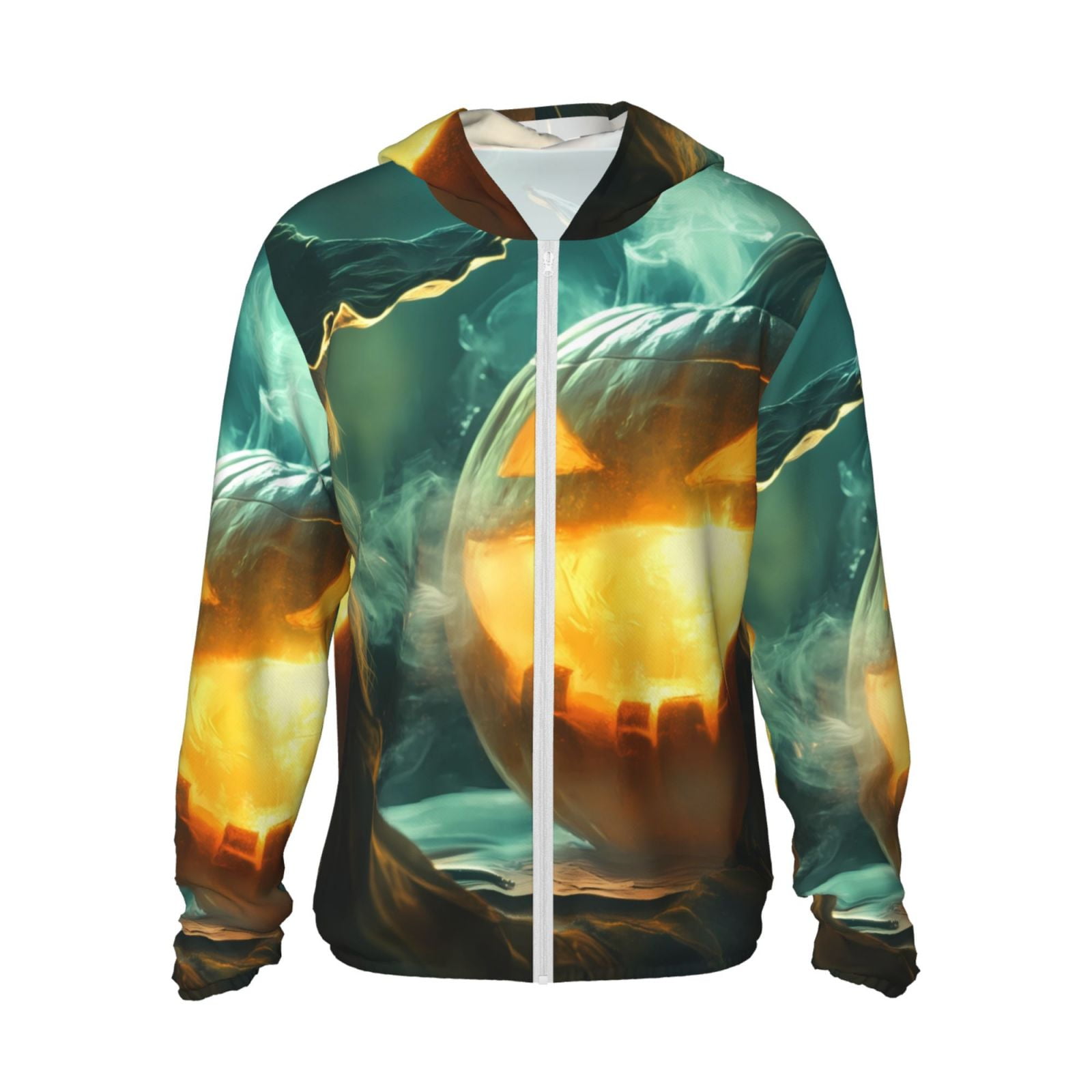Sun Protection Shirts for Men/Women, Halloween Witch Mysterious Pumpkin ...
