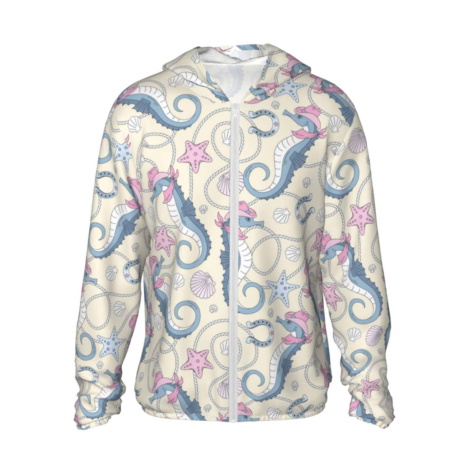Sun Protection Shirts for Men/Women, Howdy sea horse cowboy western ...