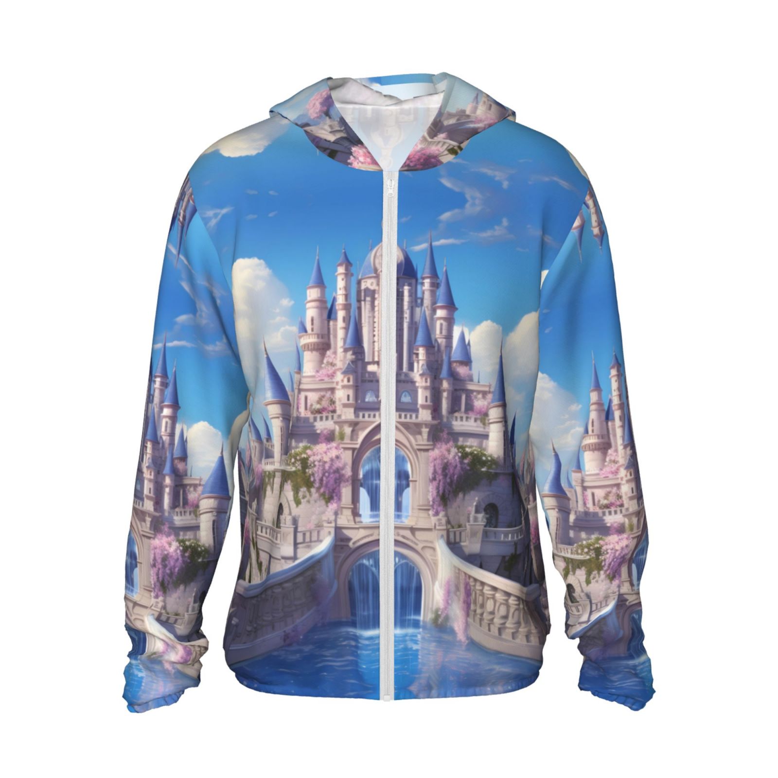 Sun Protection Shirts for Men/Women - Majestic Fantasy Castle Long ...