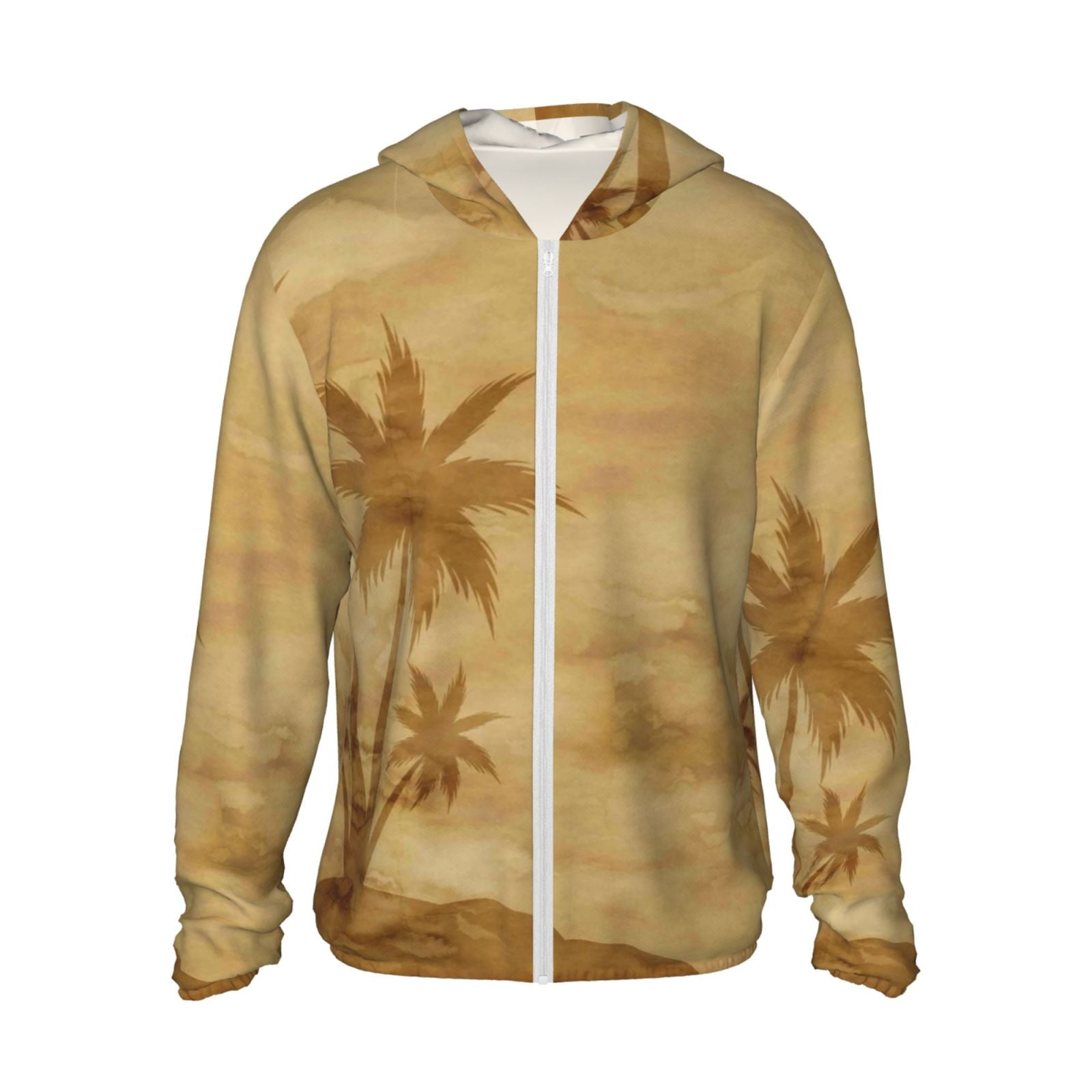 Sun Protection Shirts for Men/Women - Retro Palm Tree Long Sleeve Sun ...