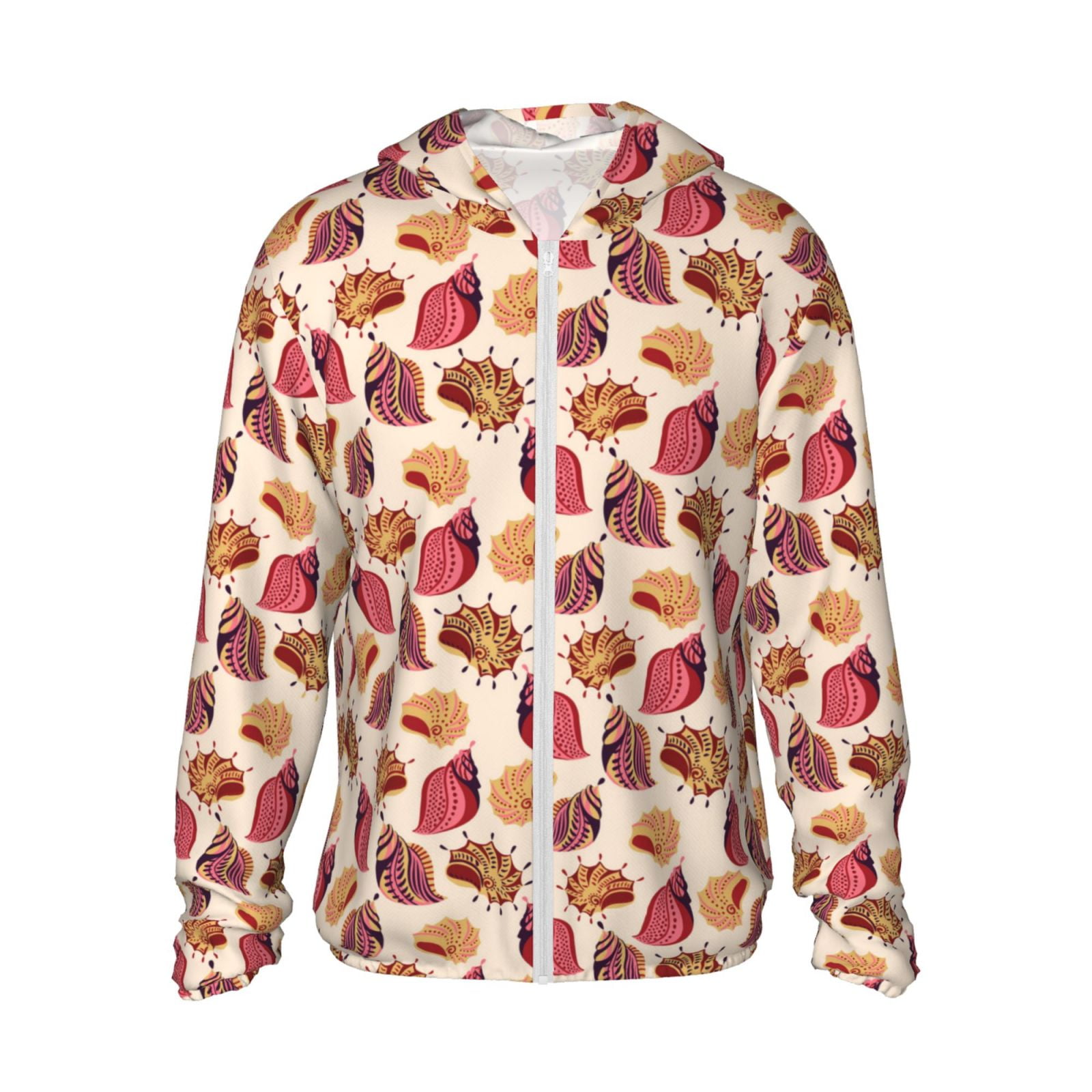 Sun Protection Shirts for Men/Women, Sea Shells Long Sleeve Fishing ...