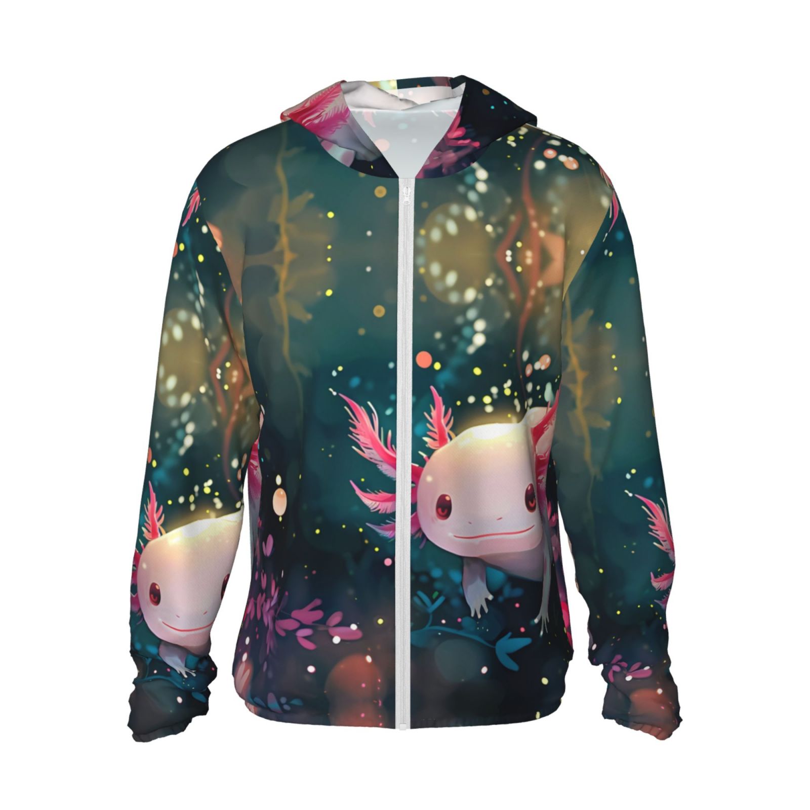 Sun Protection Shirts for Men/Women - Whimsical Axolotl Fantasy Long ...