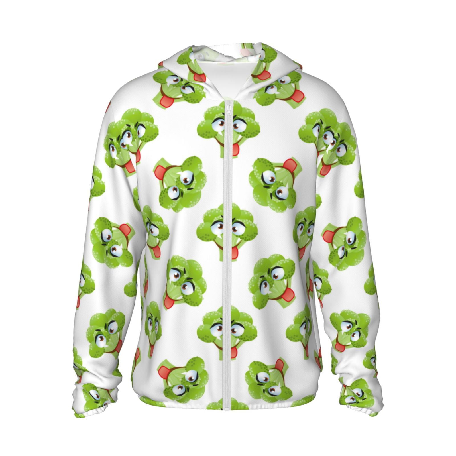 Sun Protection Shirts for Men/Women, cartoon Cute broccoli funny Long ...