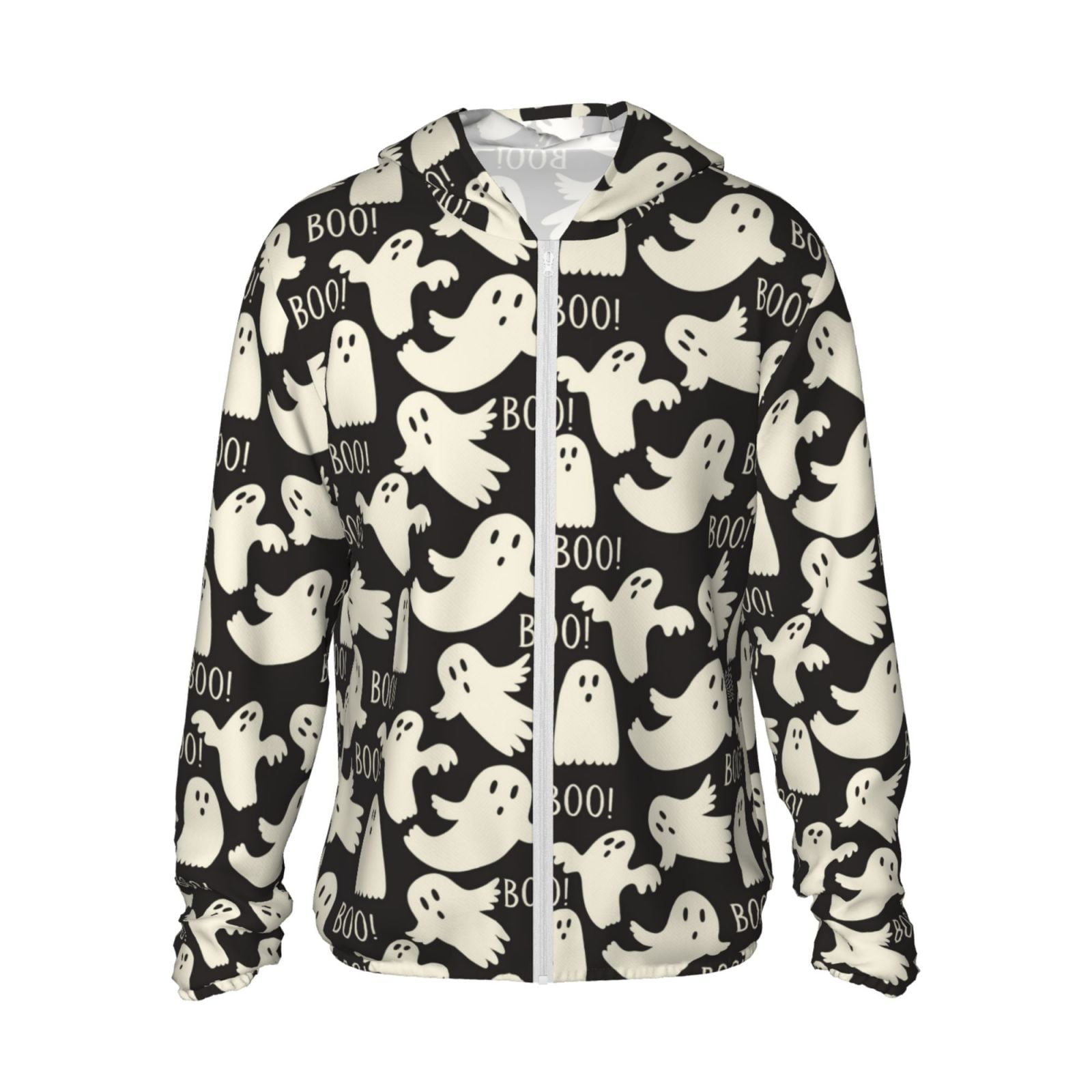 Sun Protection Shirts for Men/Women, ghost_boo_halloween_pattern Long ...